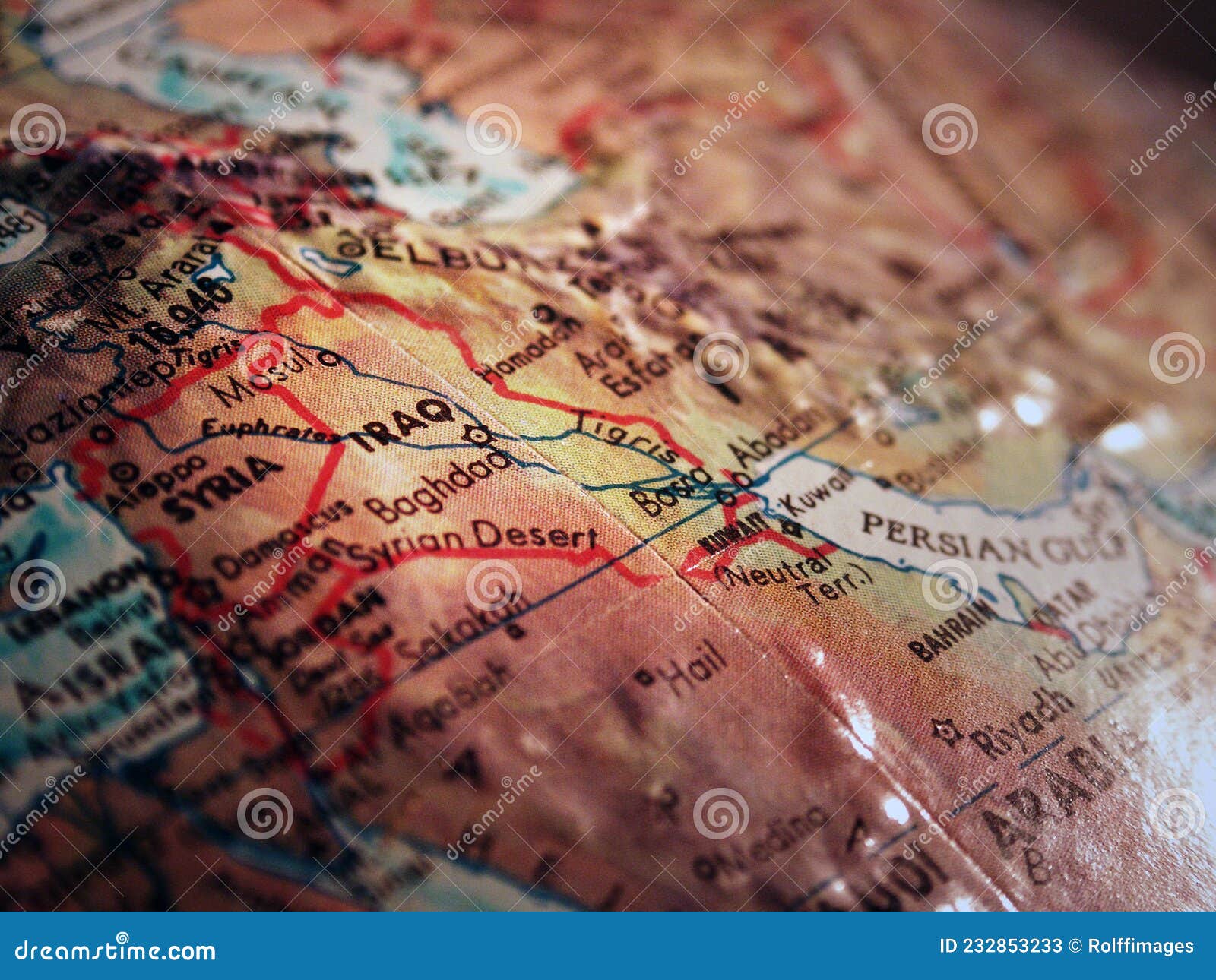 Iraq World Map stock image. Image of persian, world - 232853233