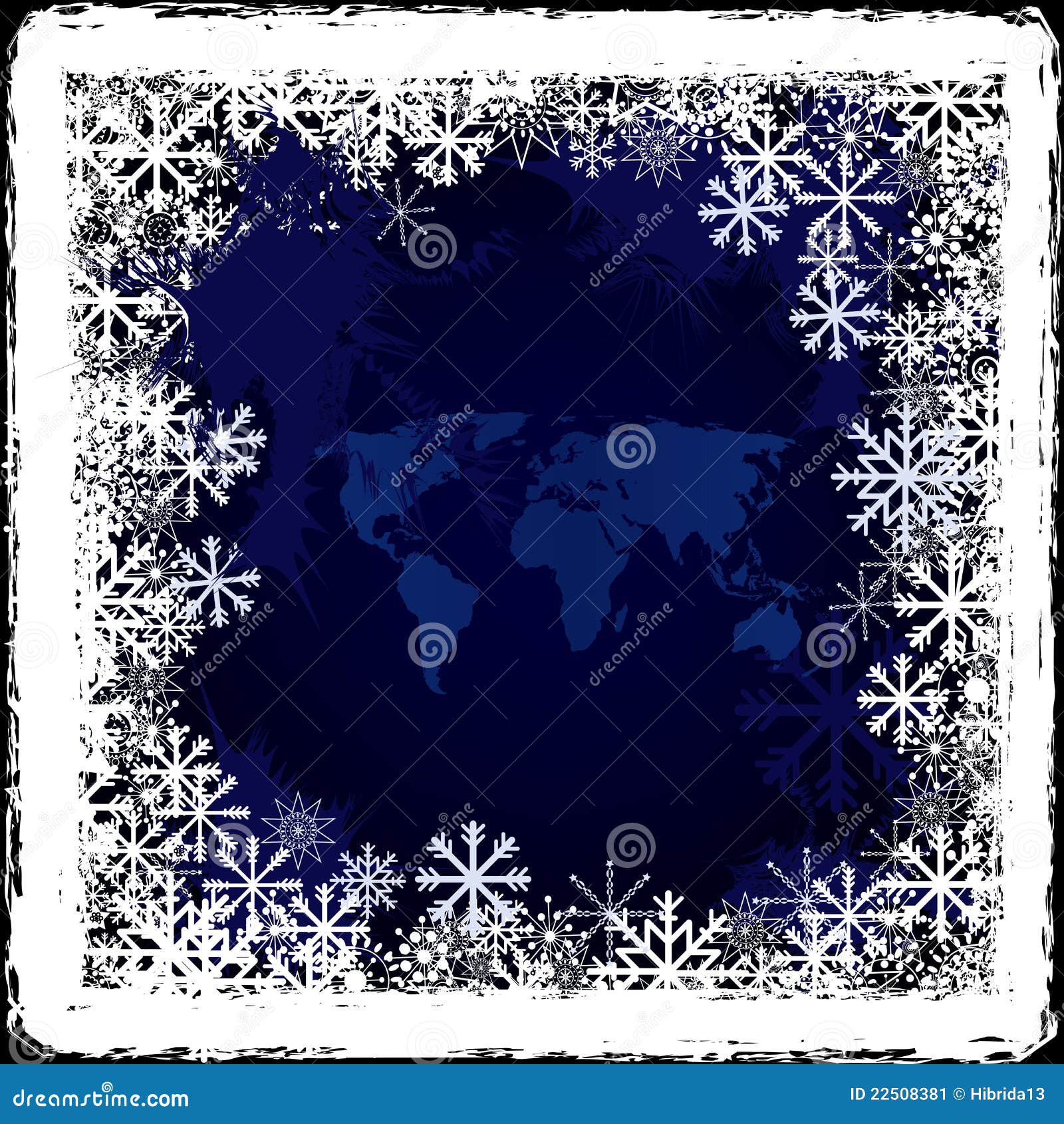 World map on frozen window stock vector. Illustration of celebration ...