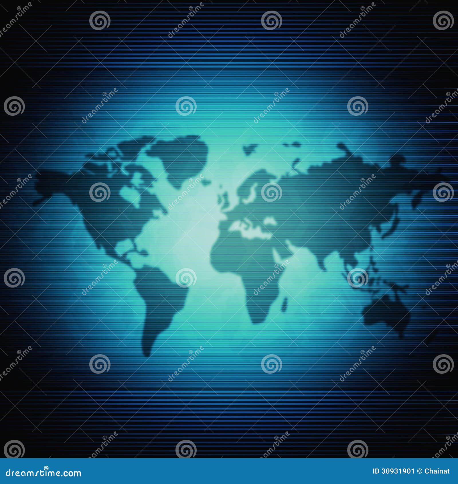 World Map Futuristic Background Stock Illustration - Illustration of ...
