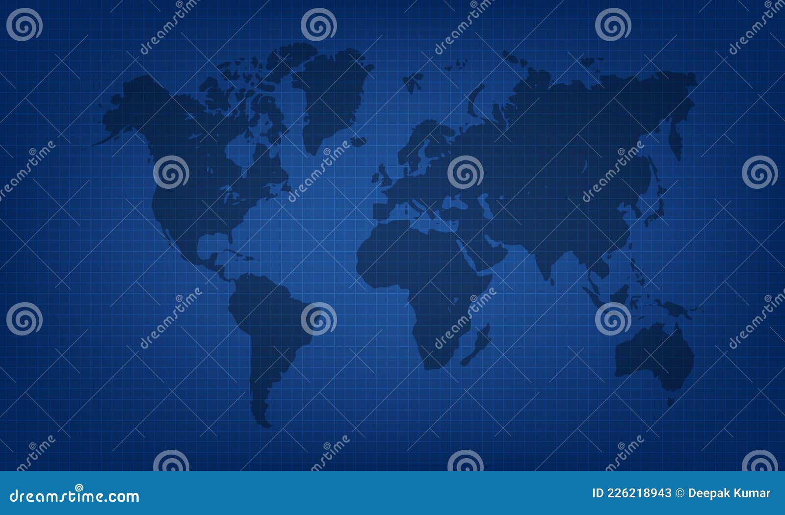 World Map in Futuristic Style Stock Vector - Illustration of ...