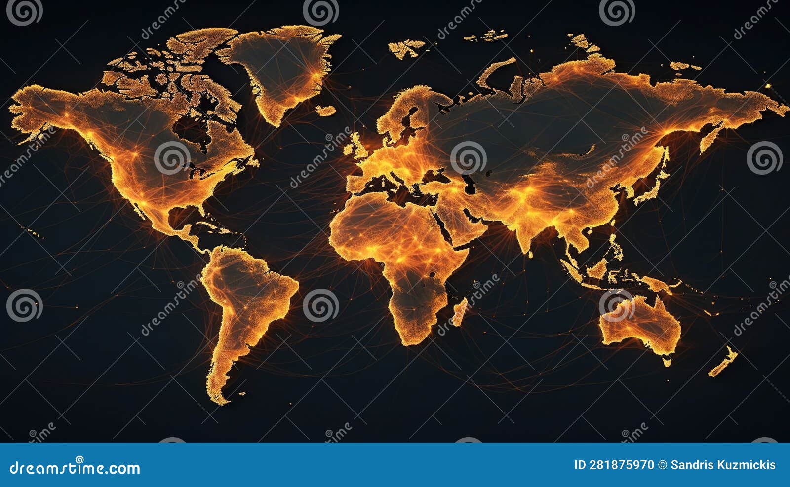 A world map. Generative AI stock illustration. Illustration of internet ...