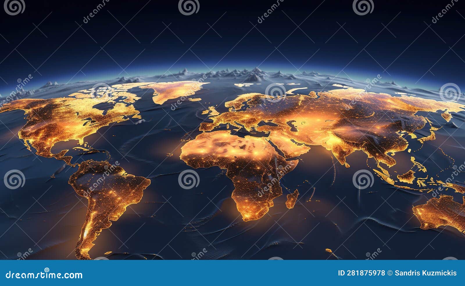 A world map. Generative AI stock illustration. Illustration of globe ...