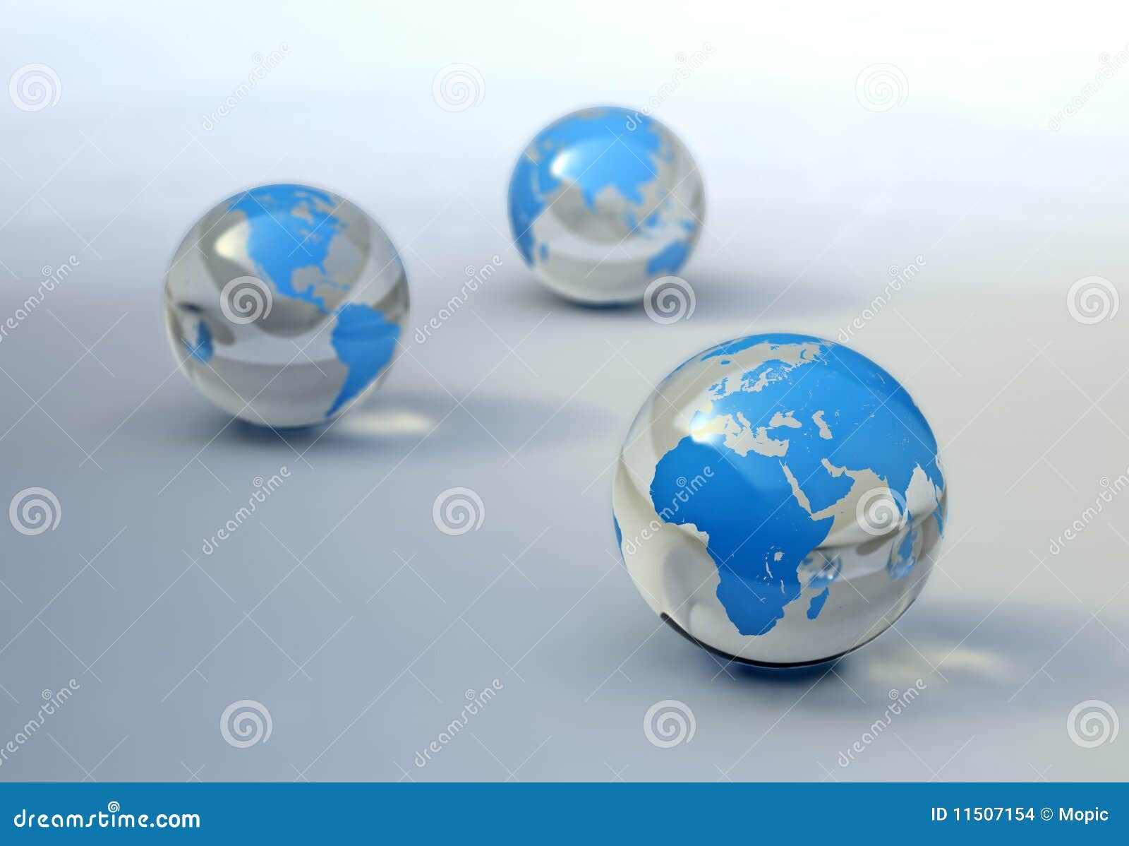 World map on glass spheres stock illustration. Illustration of ...