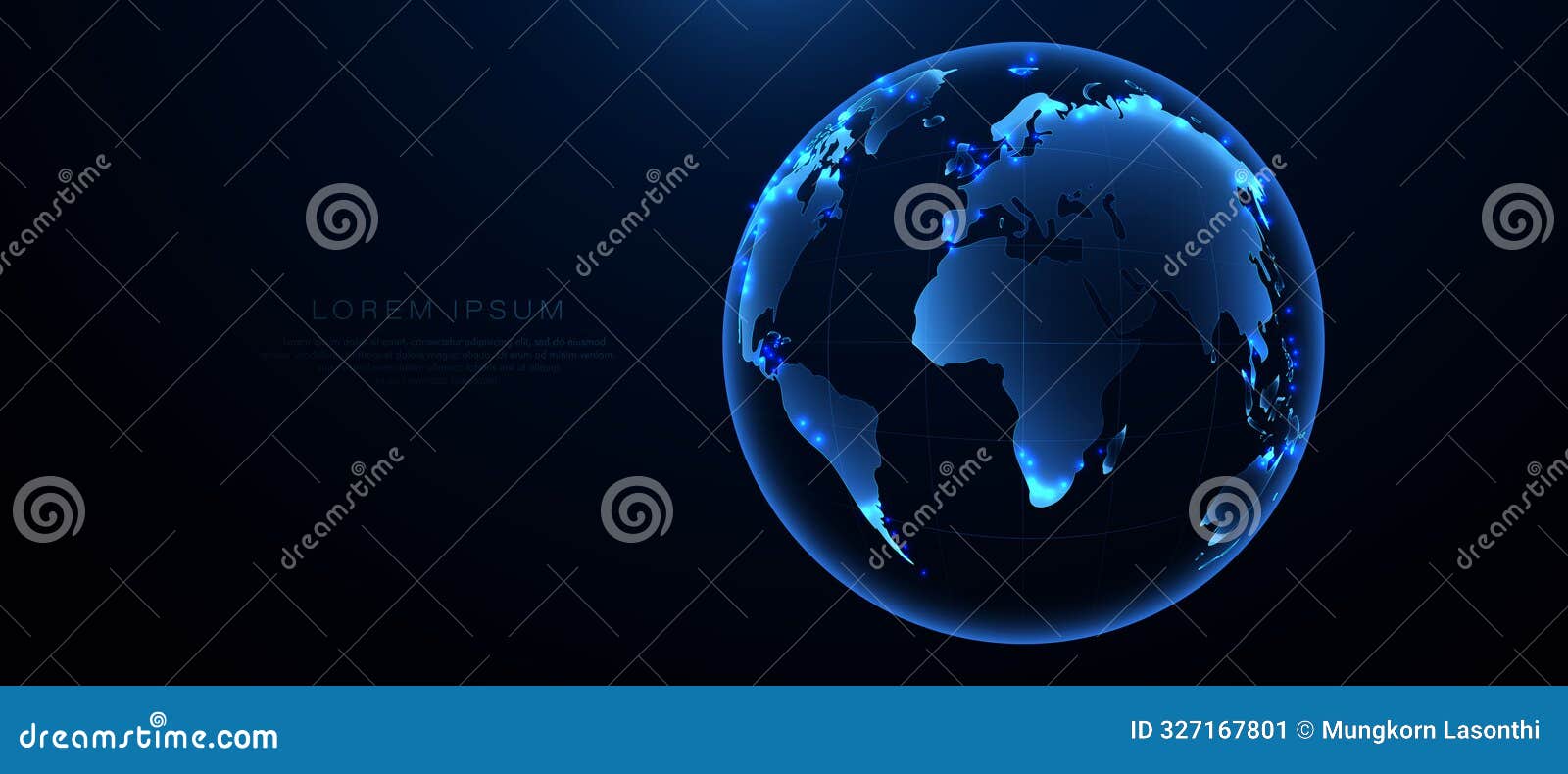 World Map. Global Network Connection Stock Illustration - Illustration ...