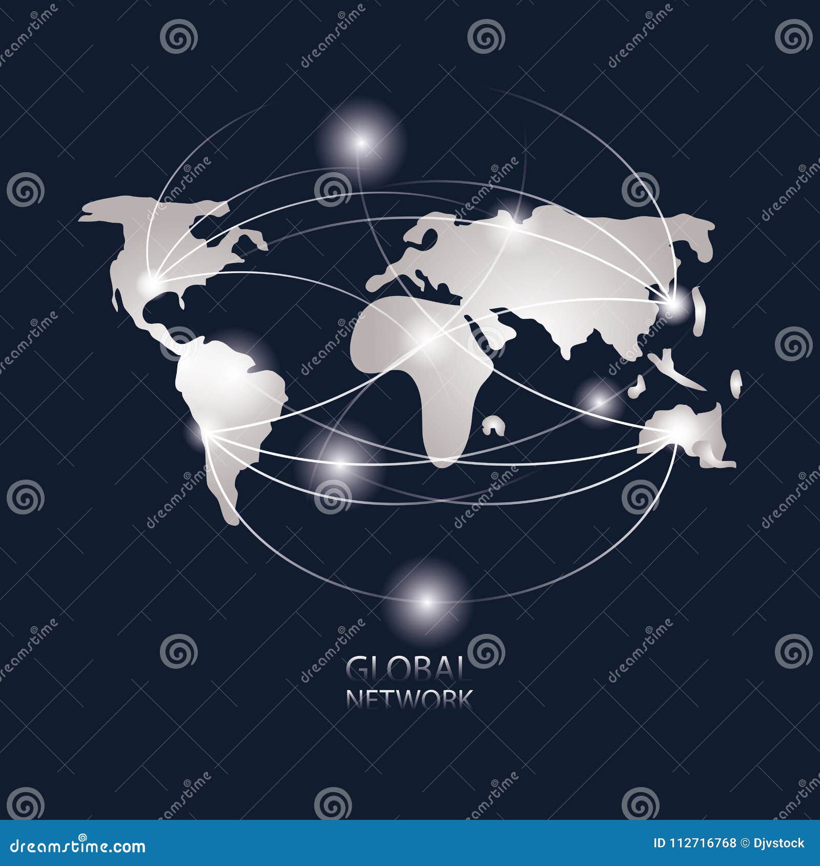 Global Network Design Concept Stock Vector - Illustration of parallel ...