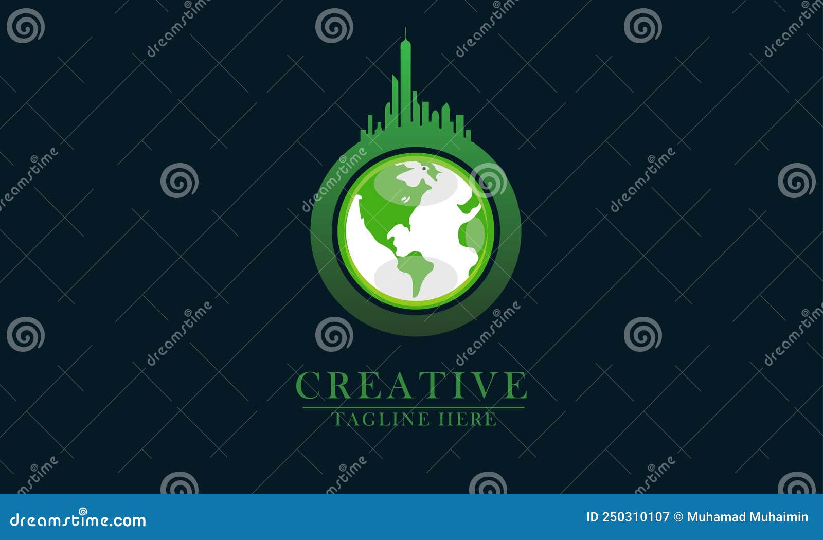 World Map Globe and Building Icon Logo Stock Vector - Illustration of ...