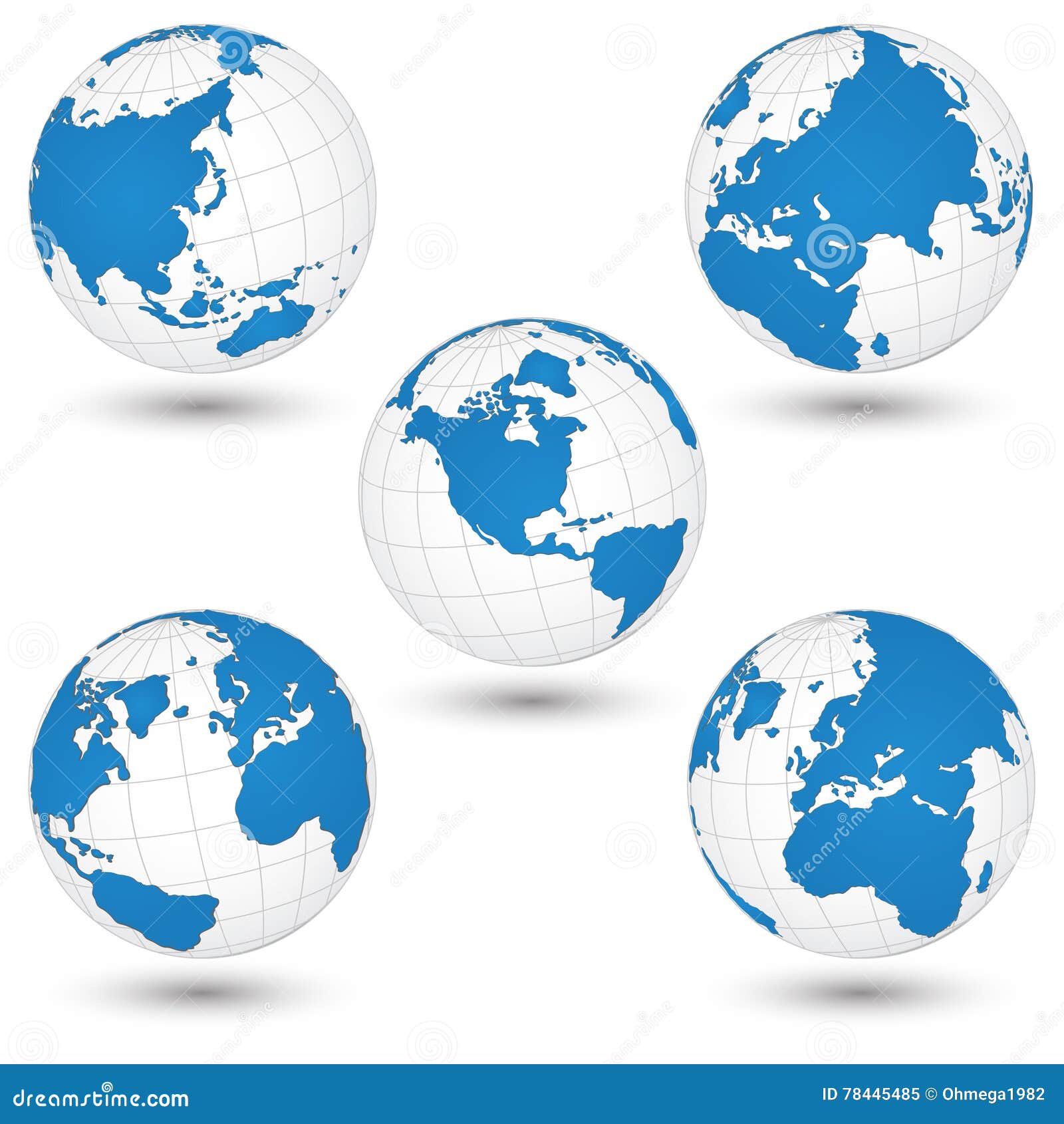 World Map and Globe Detail Vector Illustration Stock Vector ...