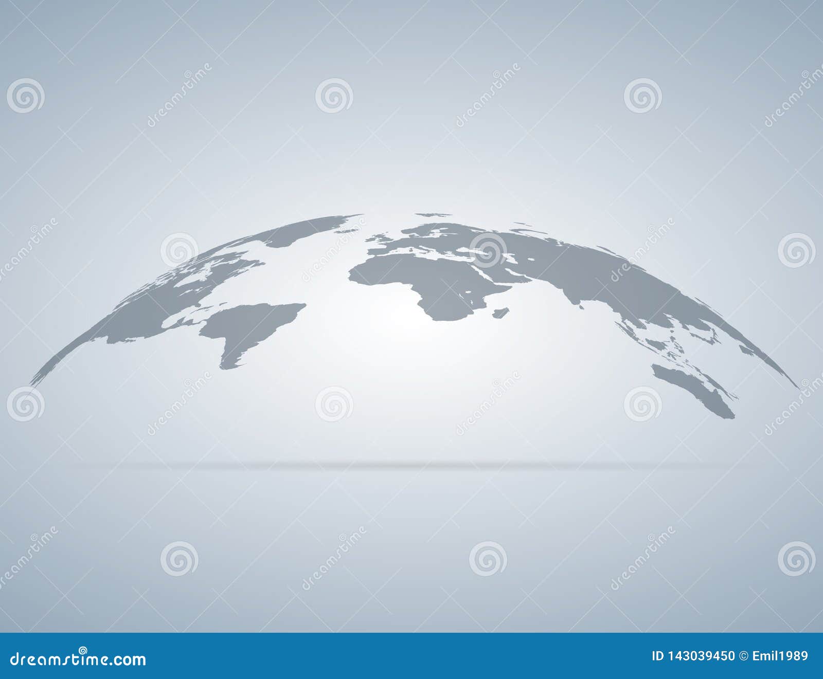 World Map Globe with Shadow Stock Vector - Illustration of blue, globe ...