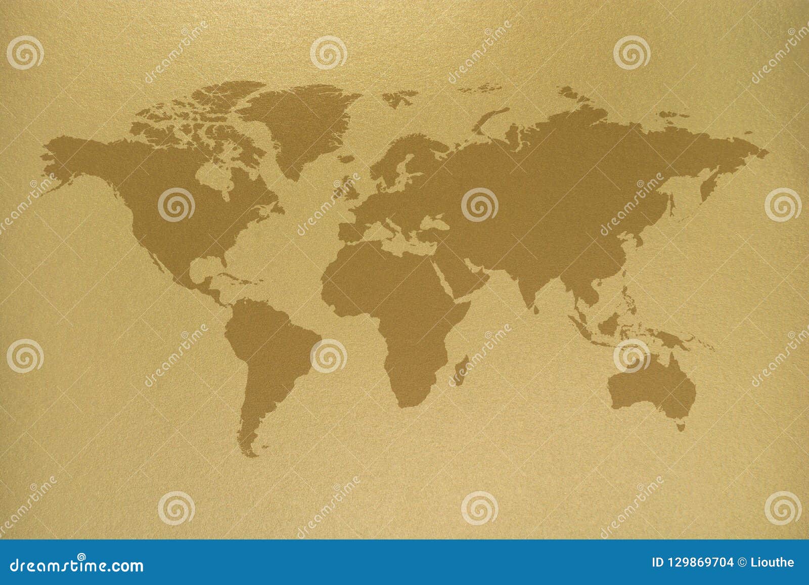 Gold map of the world stock illustration. Illustration of luxury ...