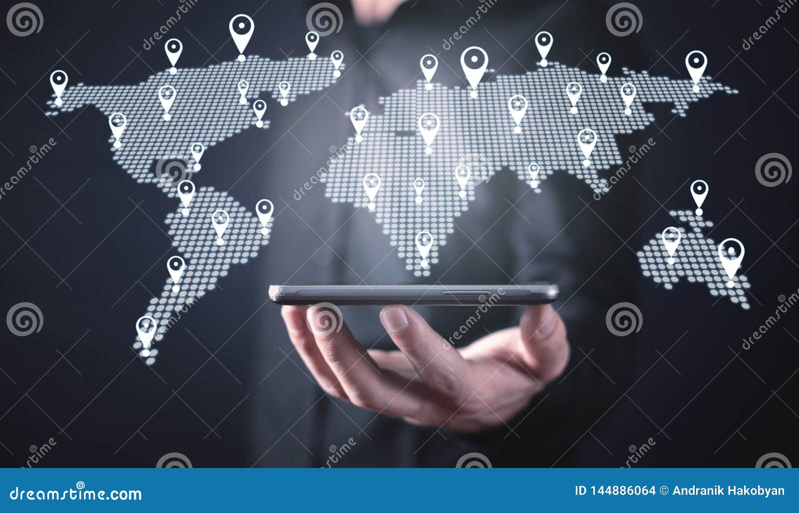World map. Gps concept stock photo. Image of internet - 144886064