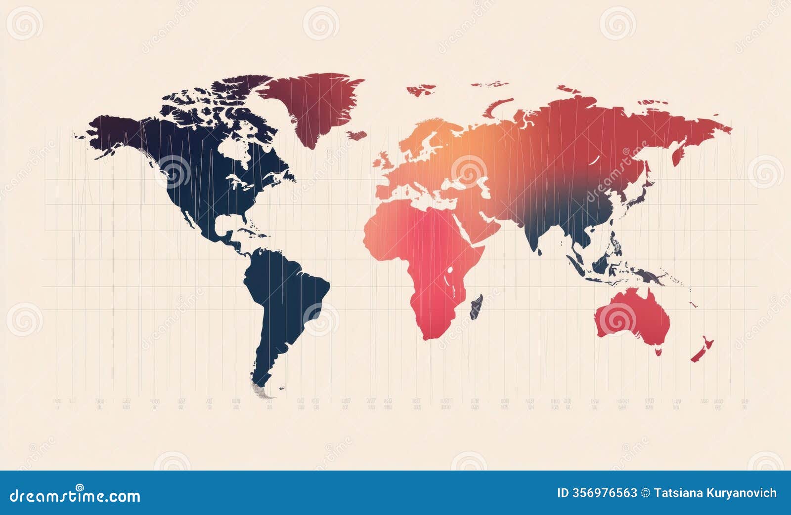 World Map In Gradient Background, Brown Colored Royalty-Free Stock ...