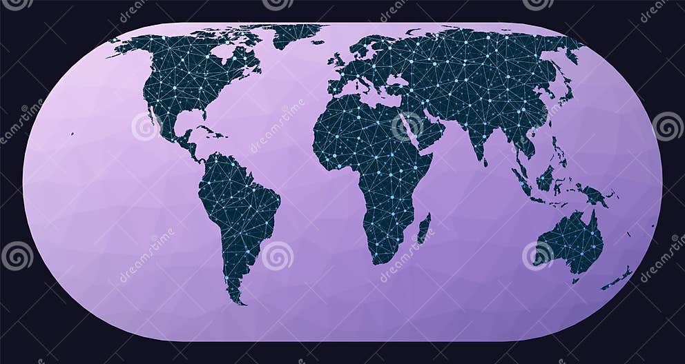 World map graph. stock vector. Illustration of computing - 172392568