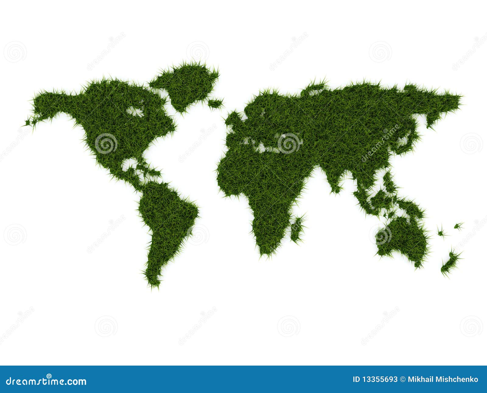 World map from grass stock illustration. Illustration of isolated ...