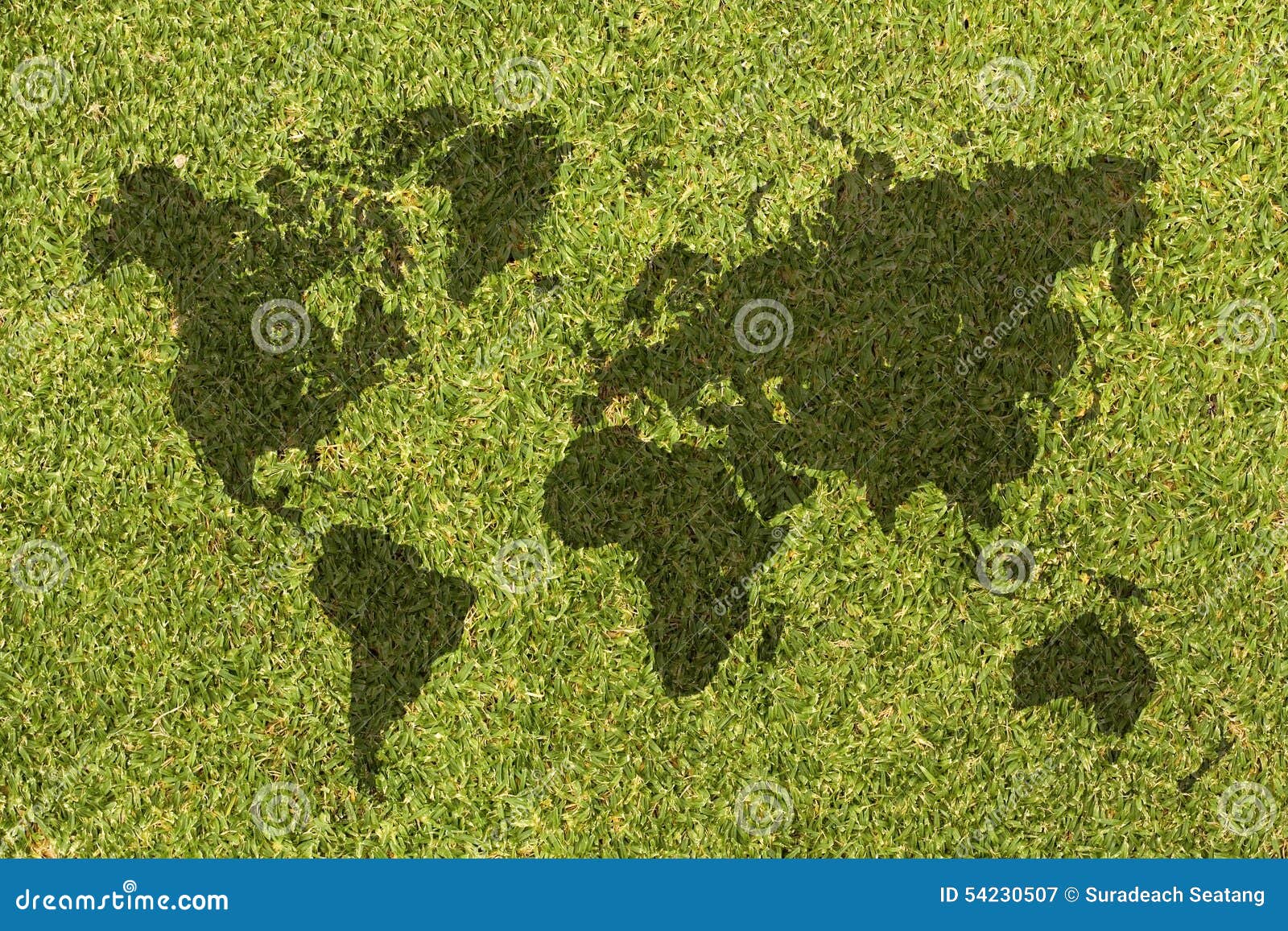 World map on grass texture stock image. Image of floor - 54230507