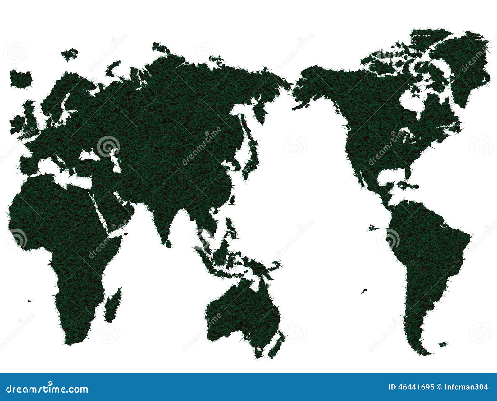 World Map Grass stock vector. Illustration of australia - 46441695