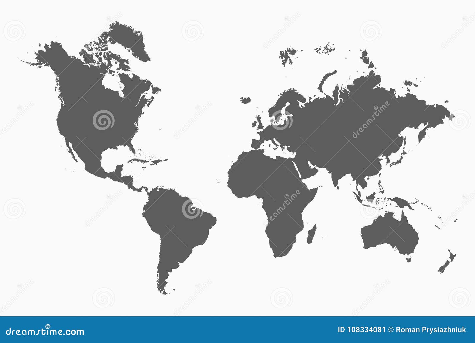 World Map. Monochrome World Map Icon Vector Illustration ... World Map. Monochrome World Map Icon Vector Illustration ...