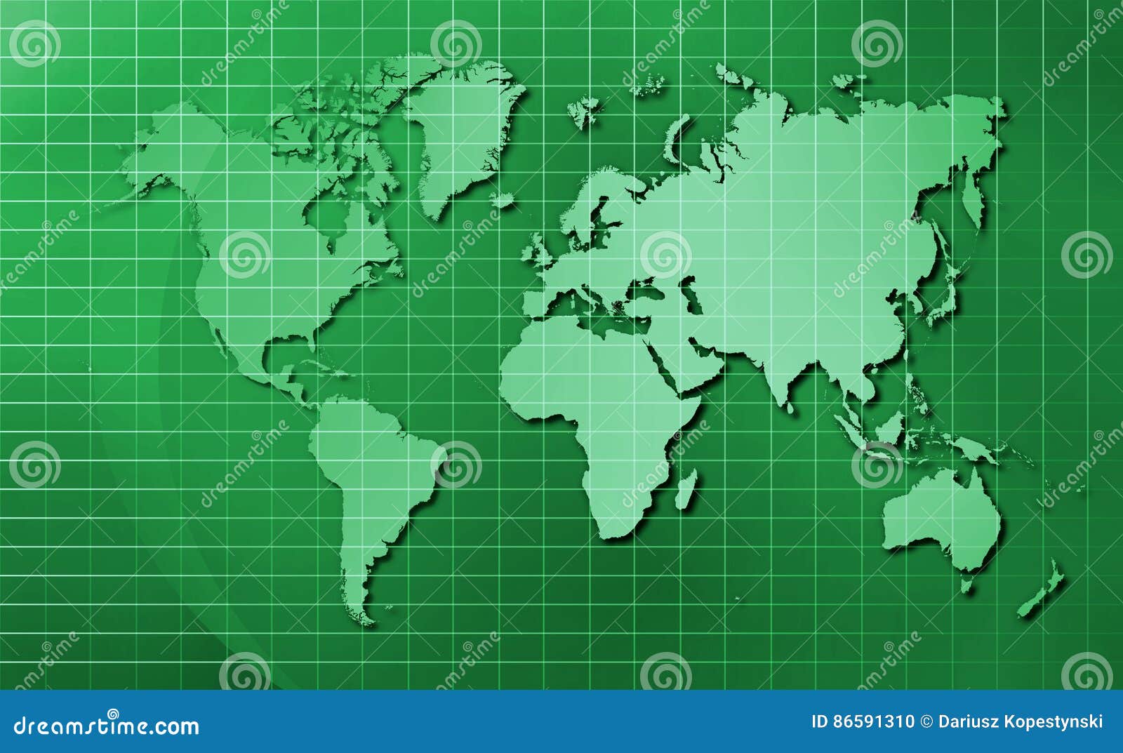 World stock illustration. Illustration of north, color - 86591310