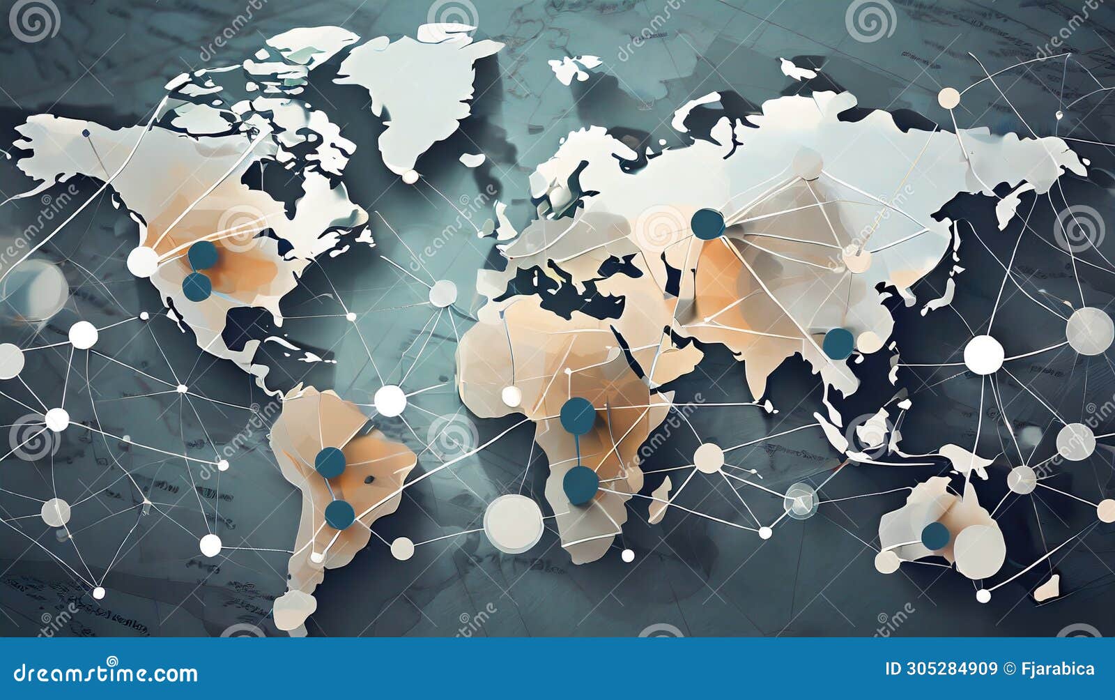 World map with grid stock illustration. Illustration of drawing - 305284909