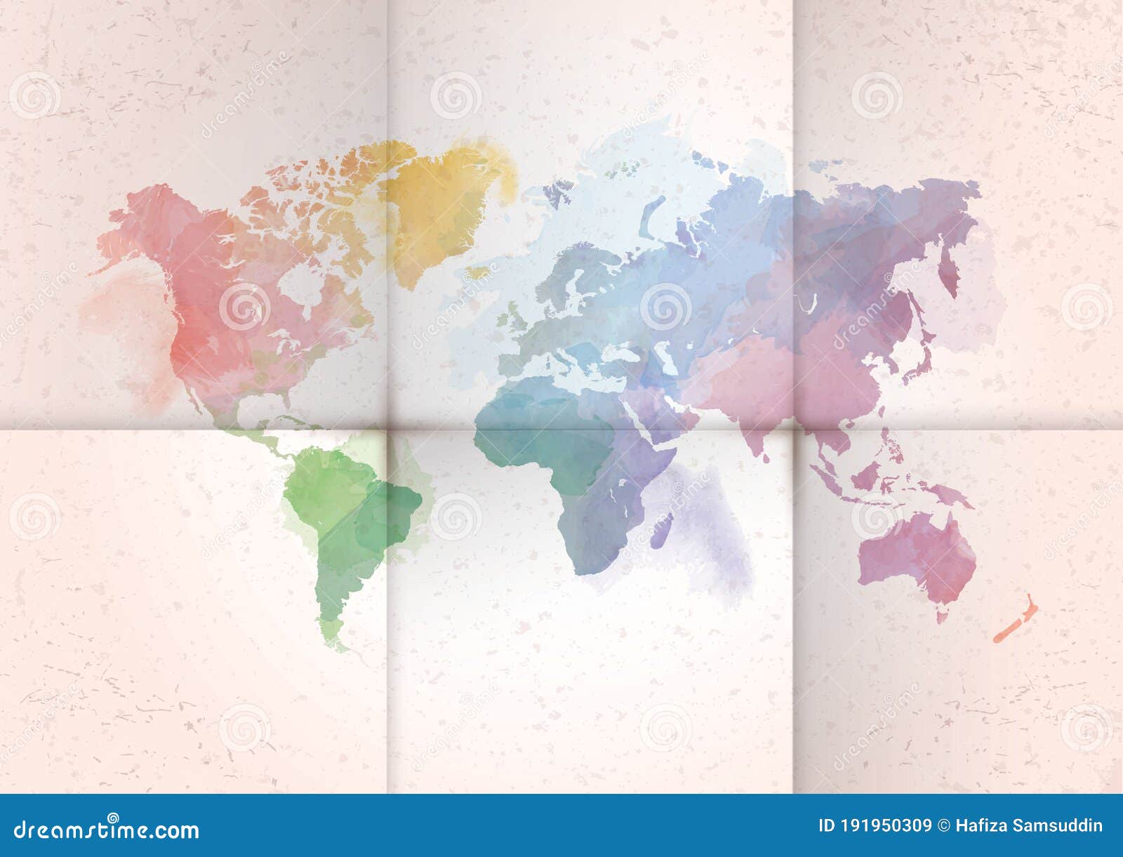 World Map with Grids. Vector Illustration Decorative Design Stock ...
