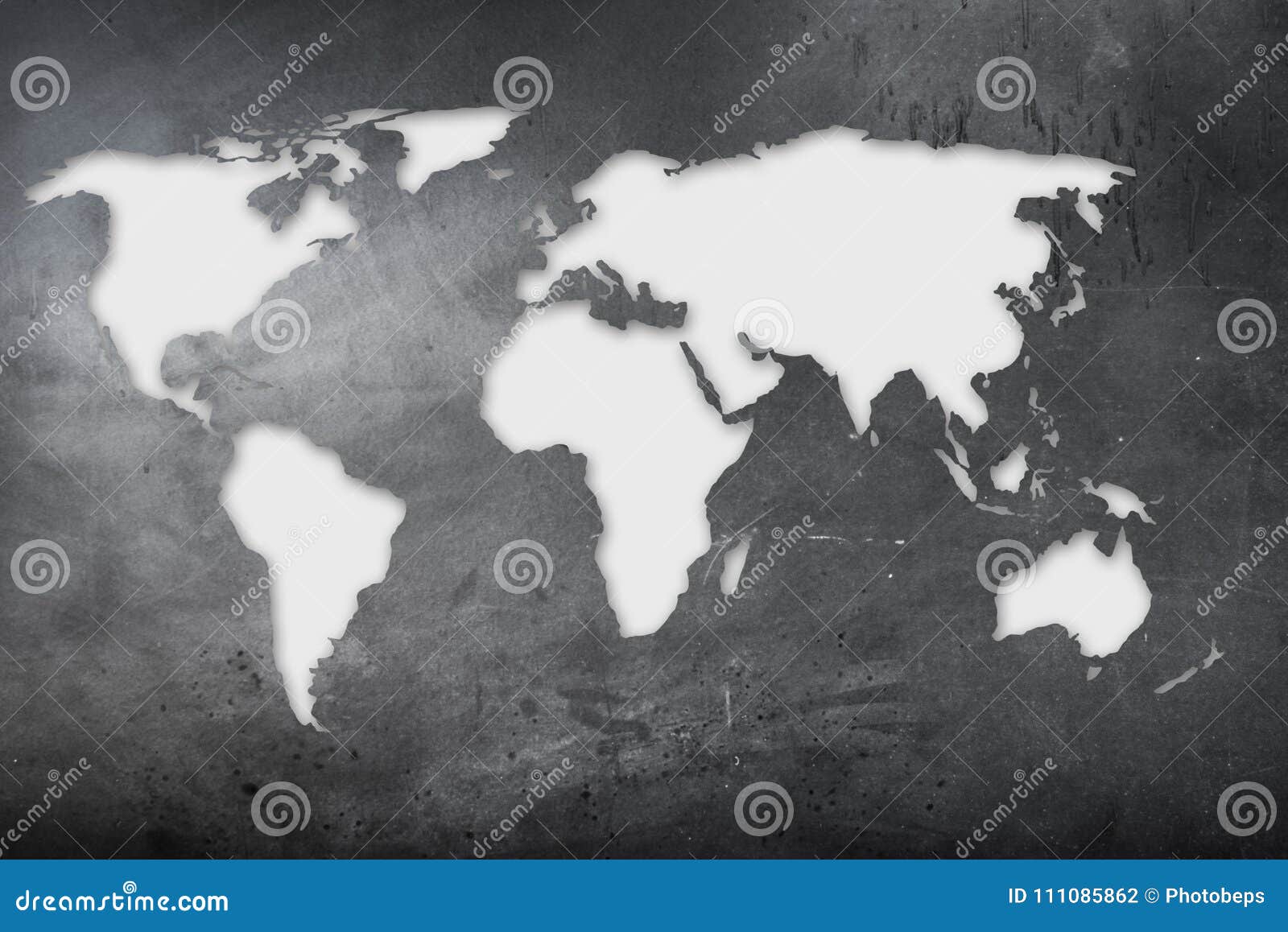 World Map in Grunge Background Stock Illustration - Illustration of ...