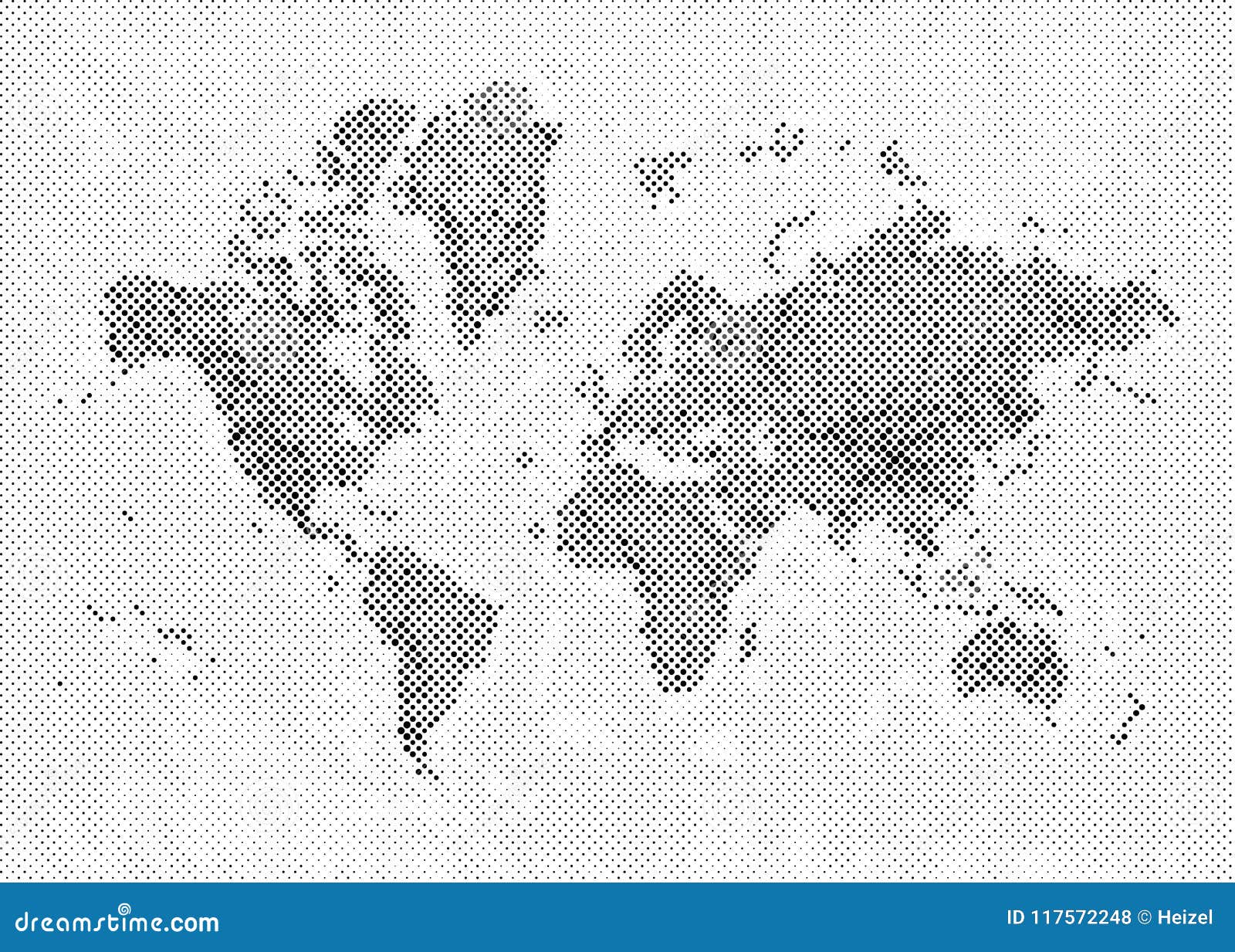 Halftone world map stock vector. Illustration of white - 117572248