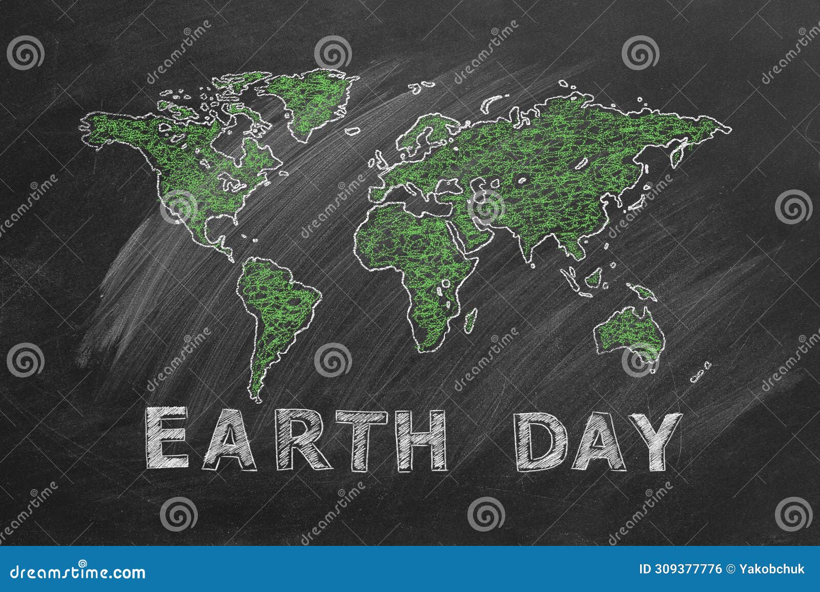 World map in chalk stock photo. Image of plant, global - 309377776