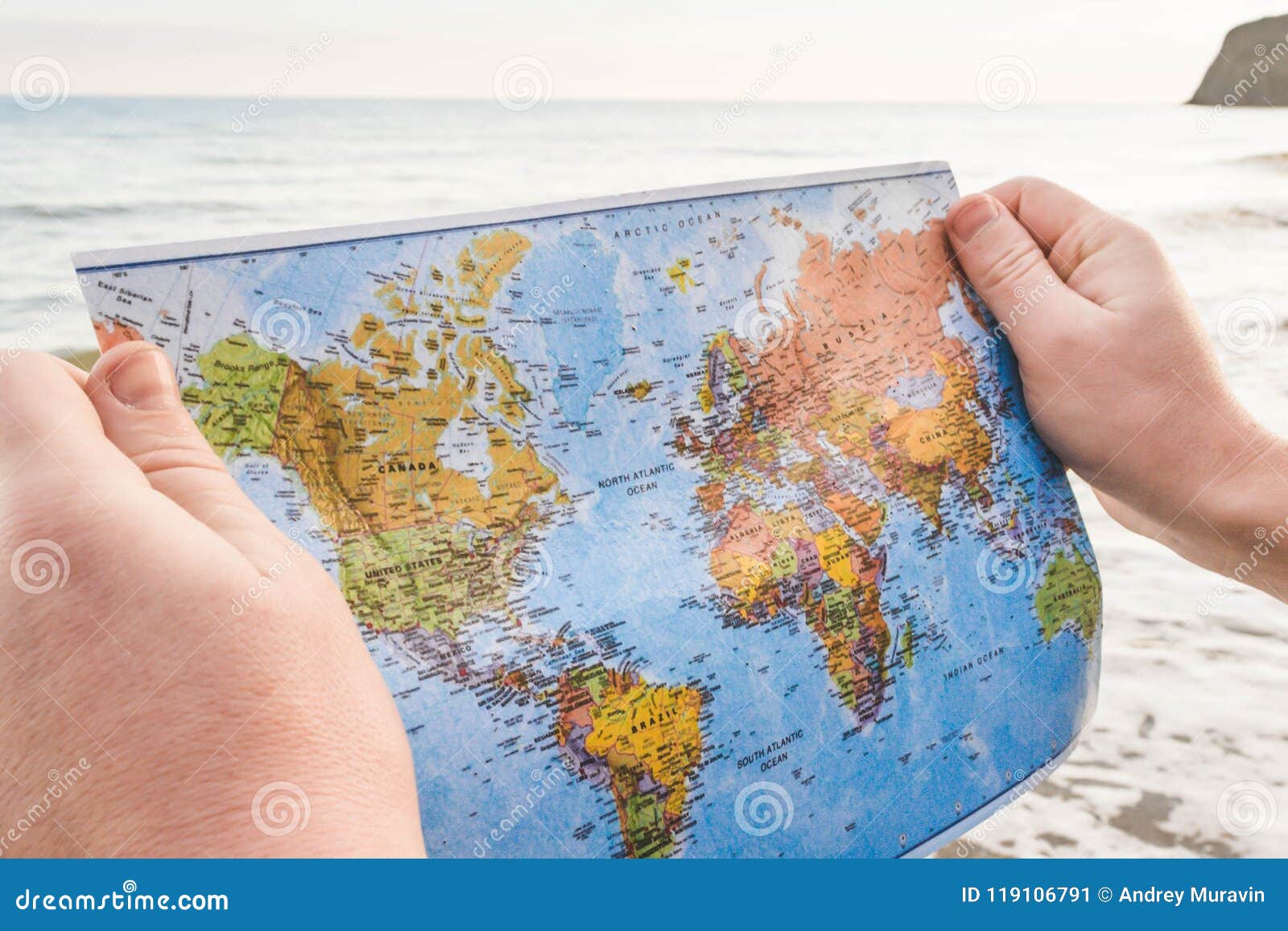 World map in hands 2 stock image. Image of puzzle, world - 119106791