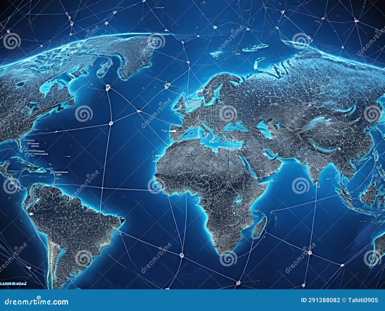 World Map High Tech Background, Network of the World Wide Web Stock ...