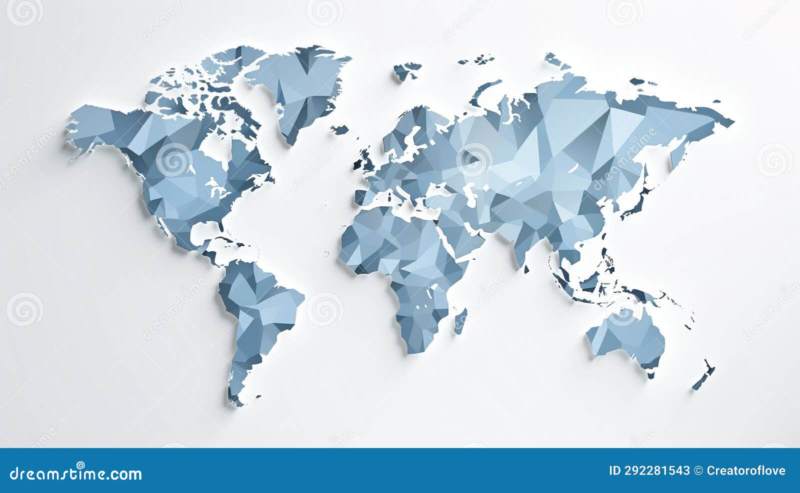 World Map Highlighted on White Background Generative AI Stock ...