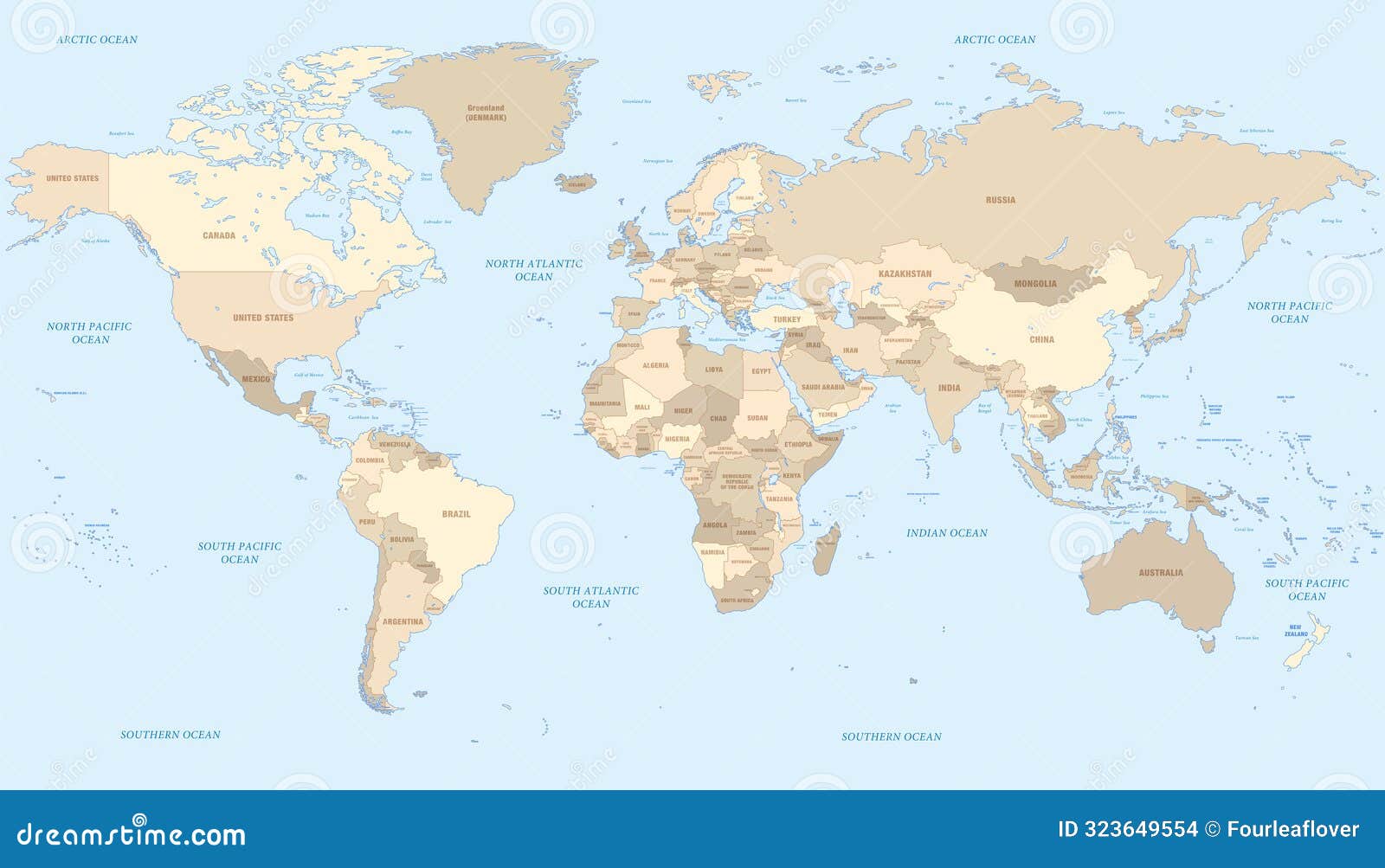 World Map - Highly Detailed Vector Illustration Stock Vector ...