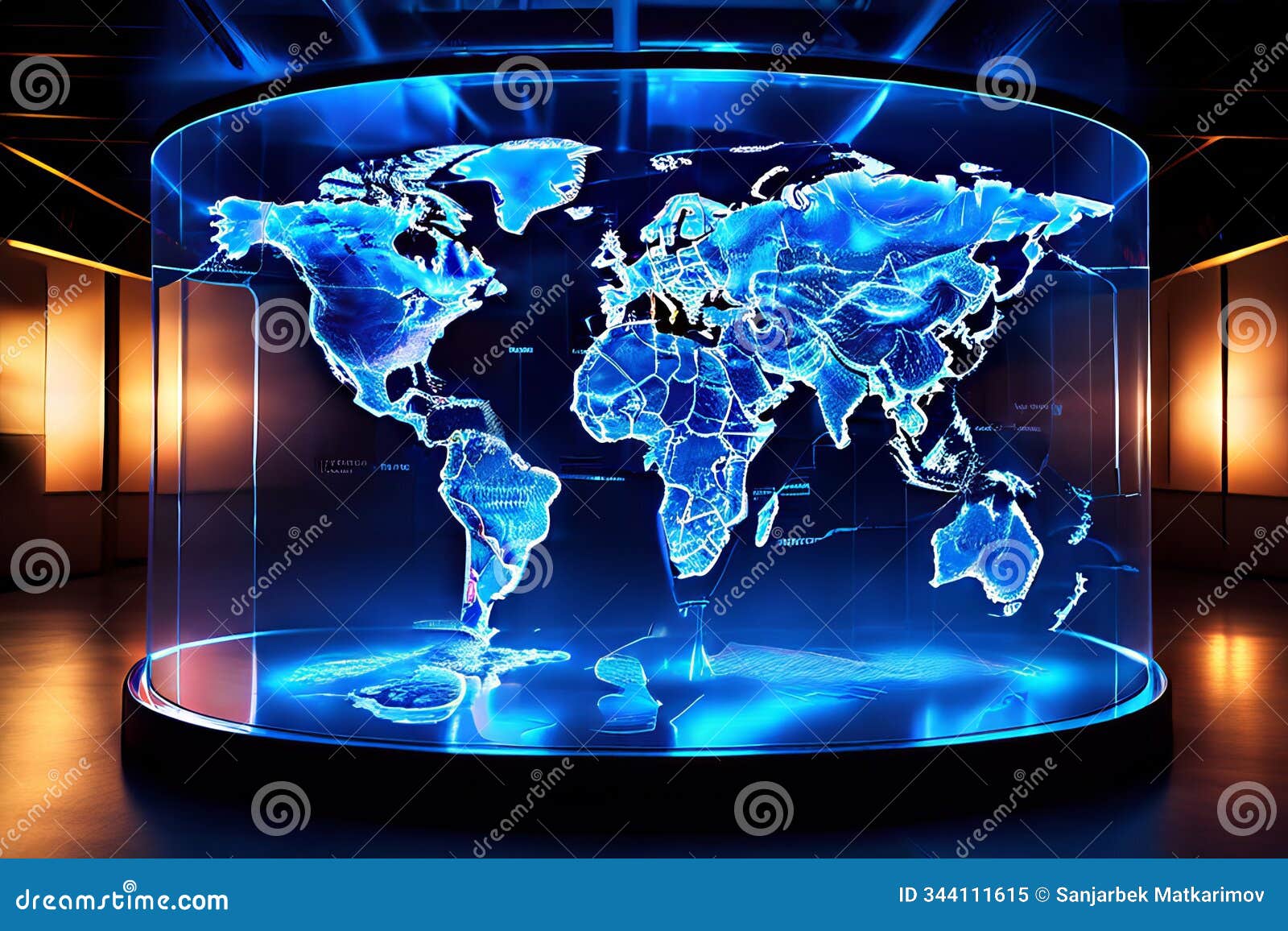 A World Map With Highlighted Regions Experiencing Both Globalization ...