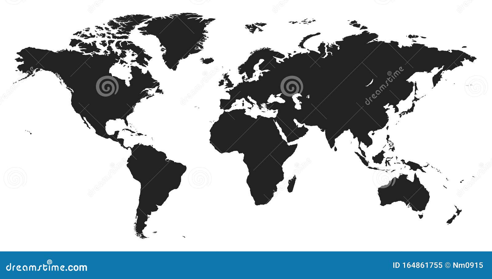 World Map Icon. Isolated Vector Image of World Continents Stock Vector ...