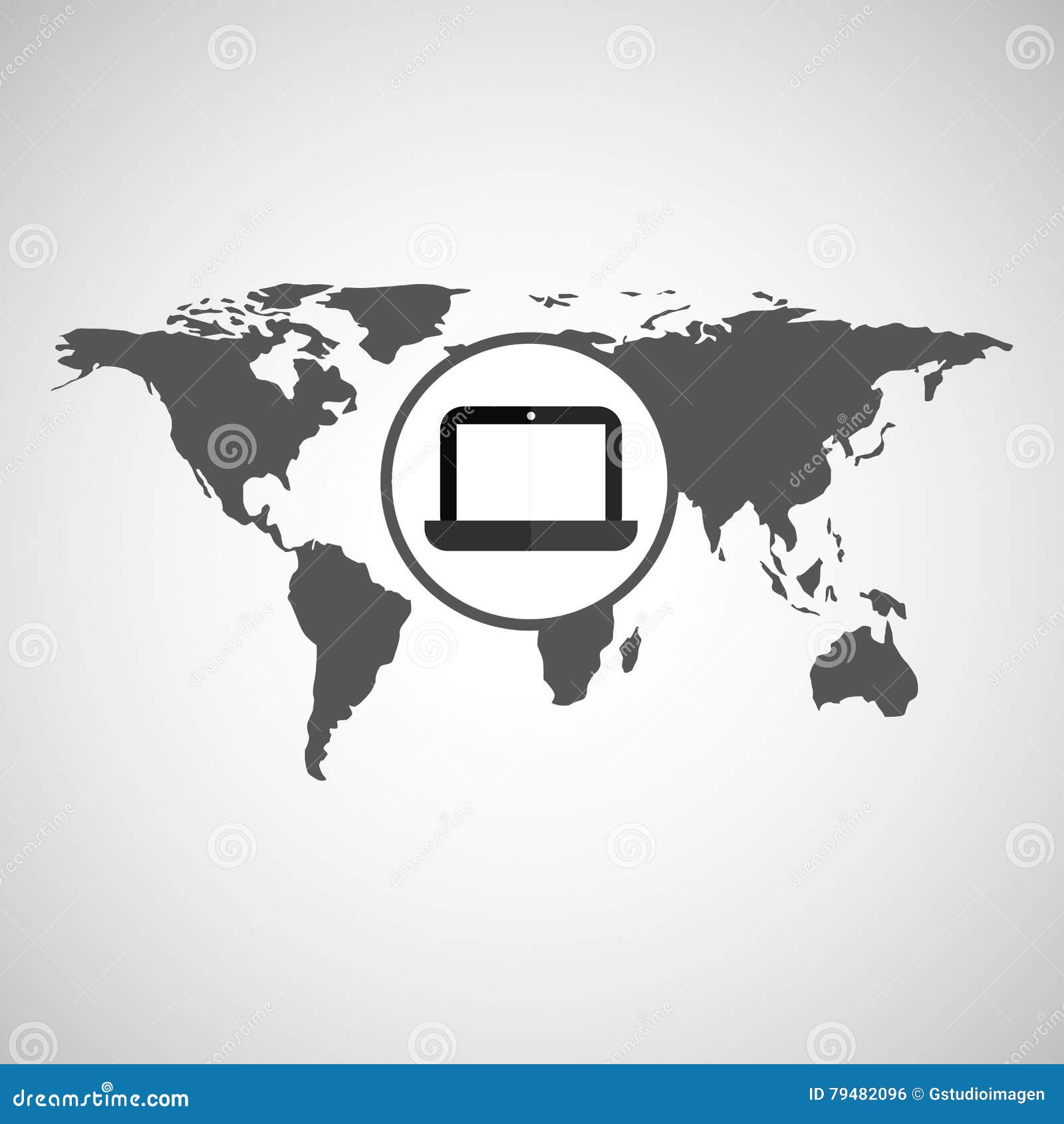 World map icon stock illustration. Illustration of america - 79482096