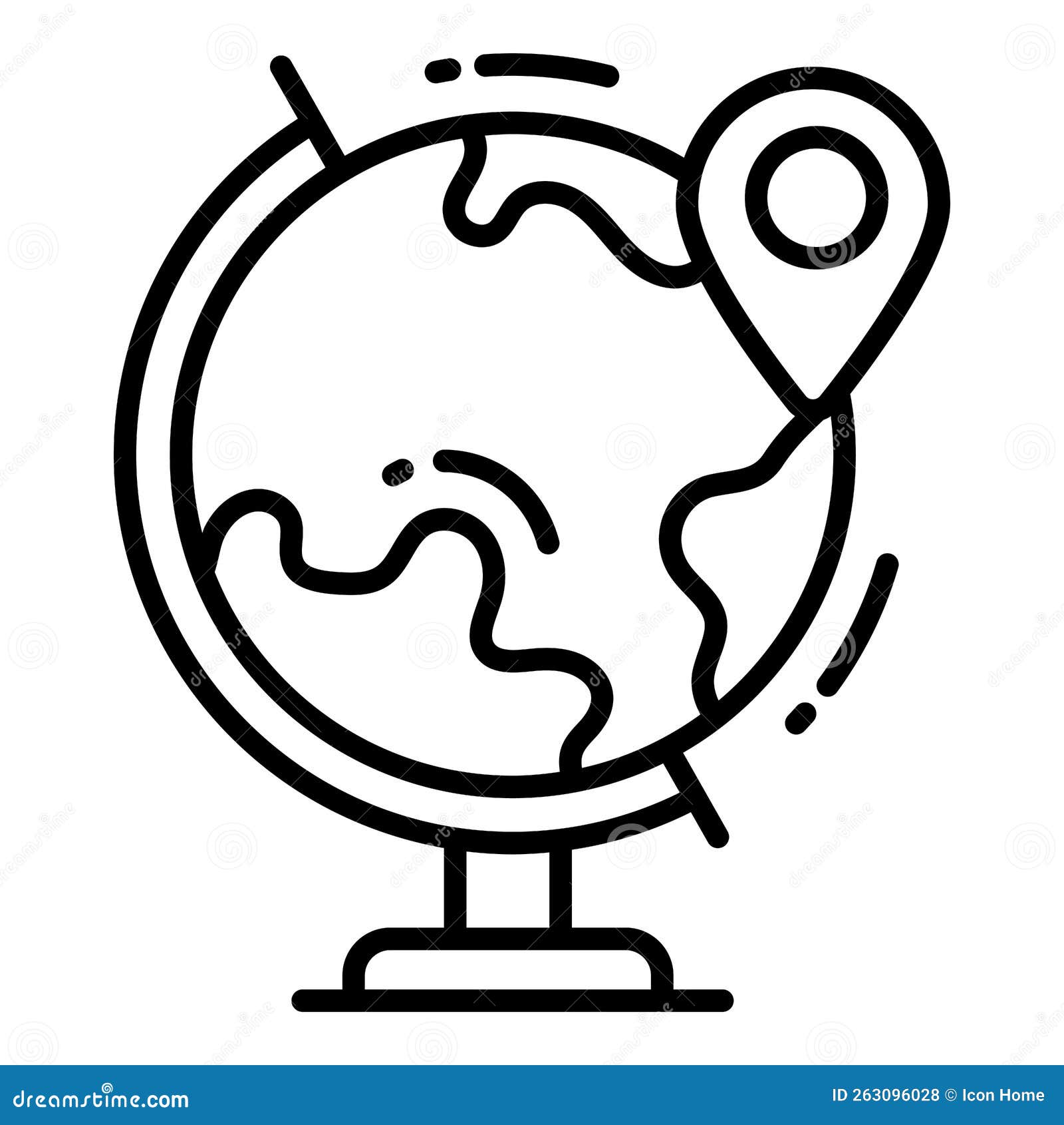 World Map Icon Related Map Location and Navigation Line Icon. Traffic ...