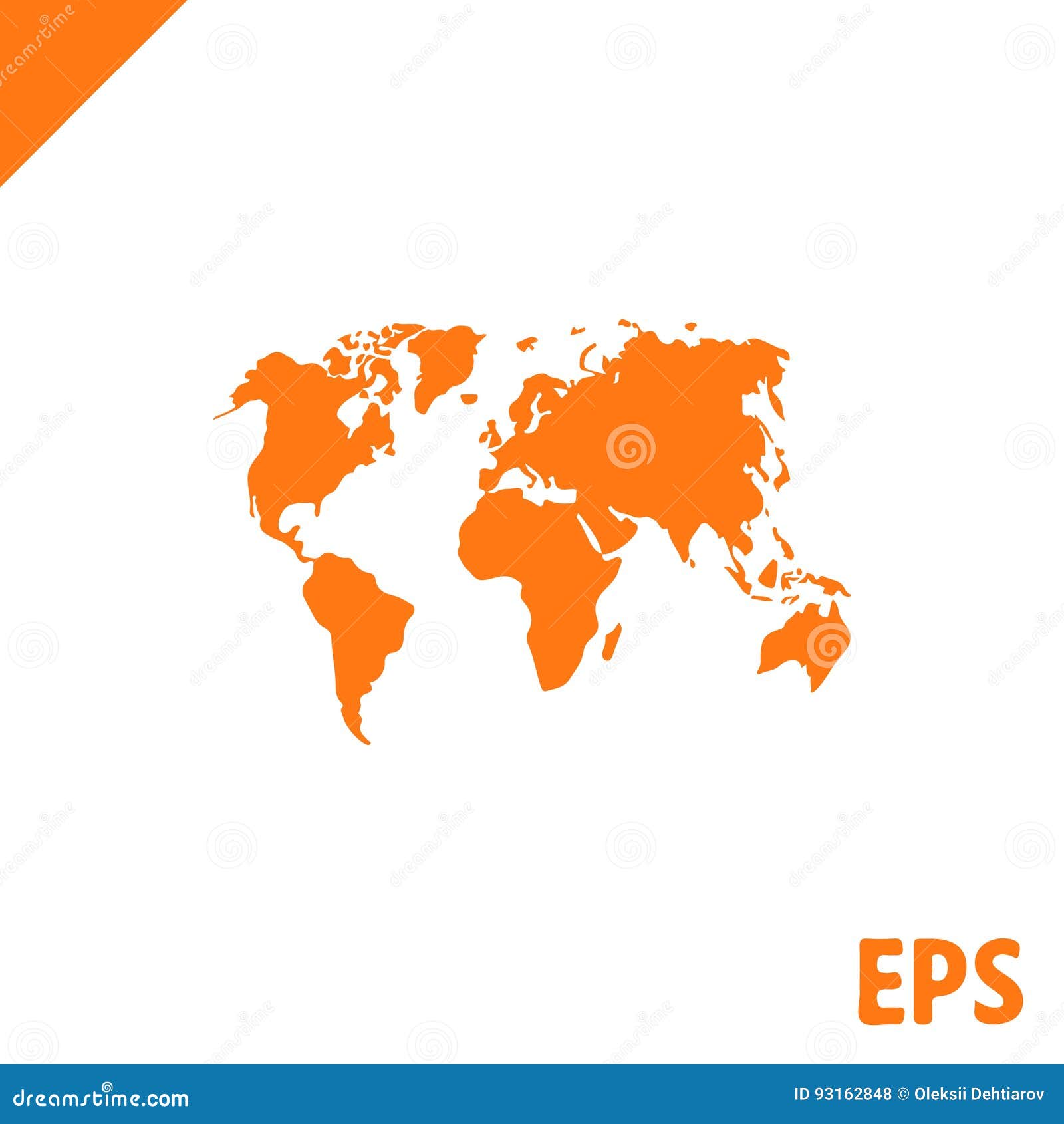 World Map Icon Stock Vector Illustration Flat Design Stock Vector ...