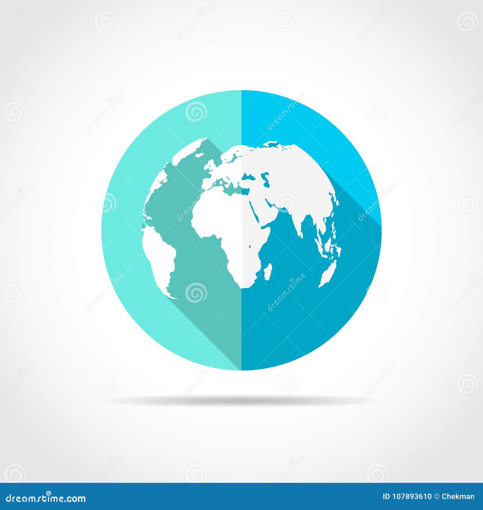 World Map Icon. Vector Illustration. Stock Vector - Illustration of ...
