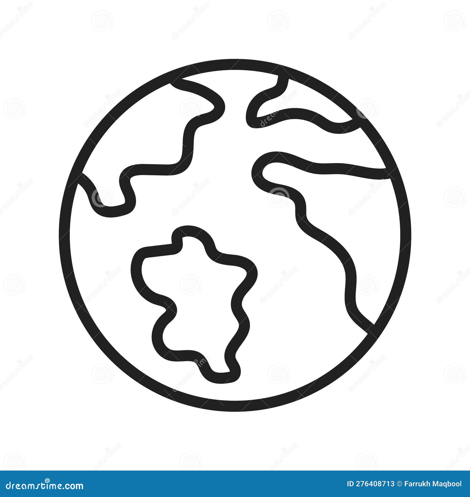 World Map Icon Vector Image. Suitable for Mobile Apps, Web Apps and ...