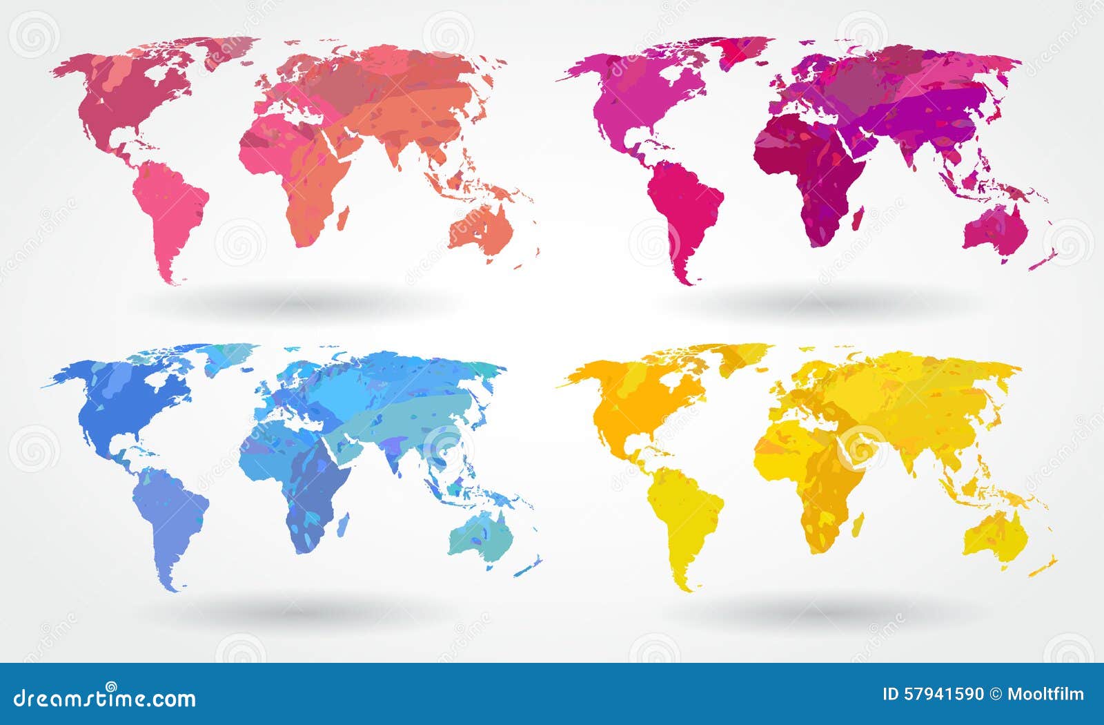 World Map Icons Vector Illustration | CartoonDealer.com #57941590