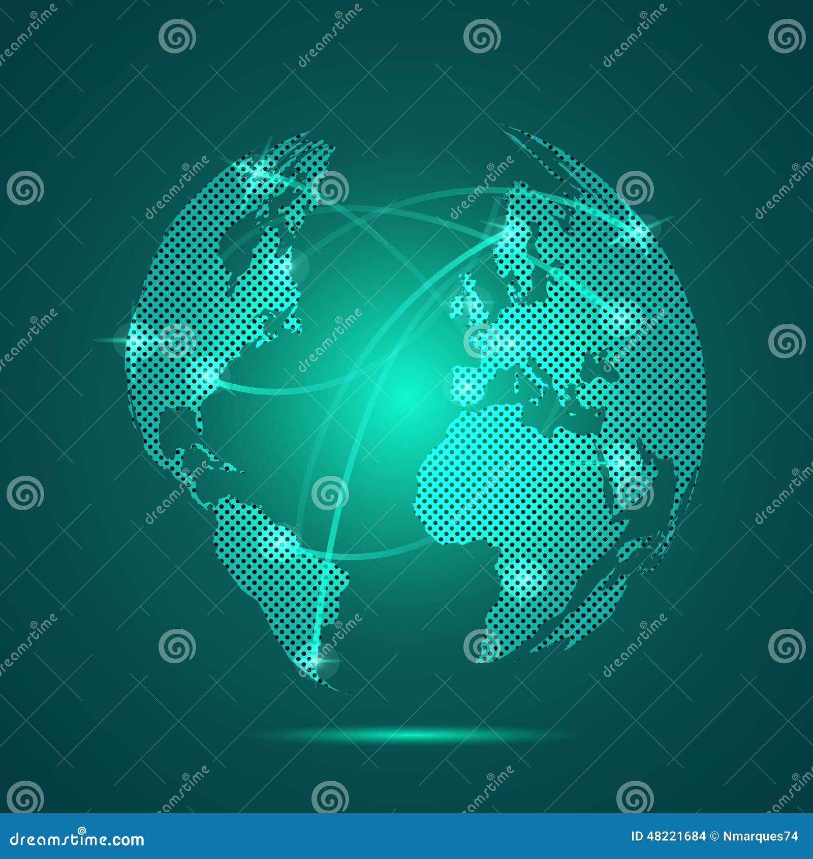 World Map Illustration stock vector. Illustration of icon - 48221684