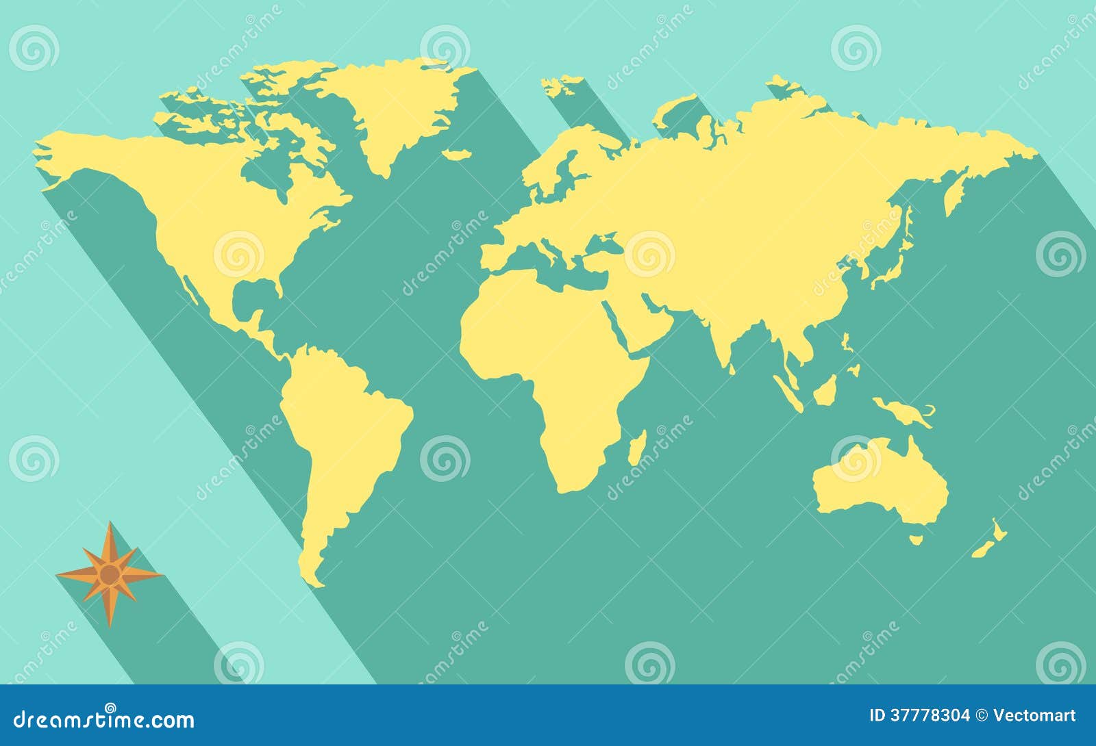 World Map stock vector. Illustration of australia, creative - 37778304