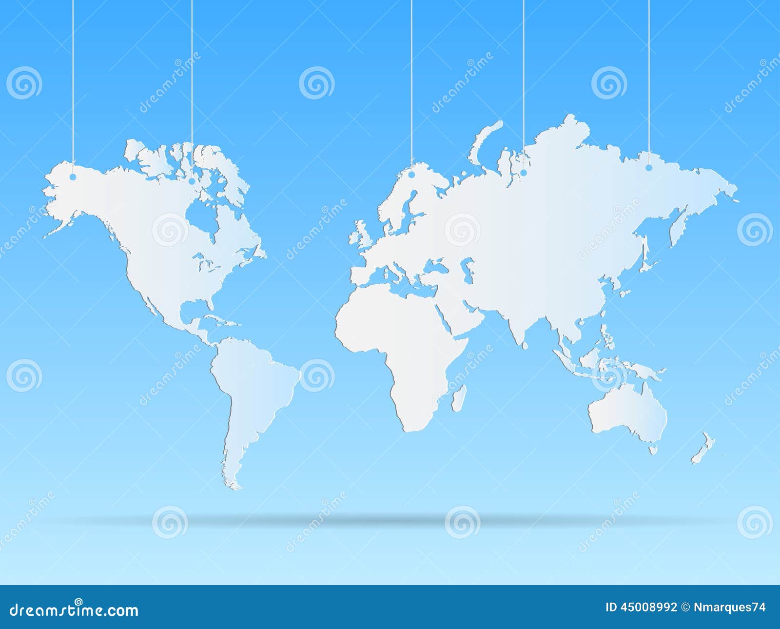 World Map Illustration stock vector. Illustration of hanging - 45008992