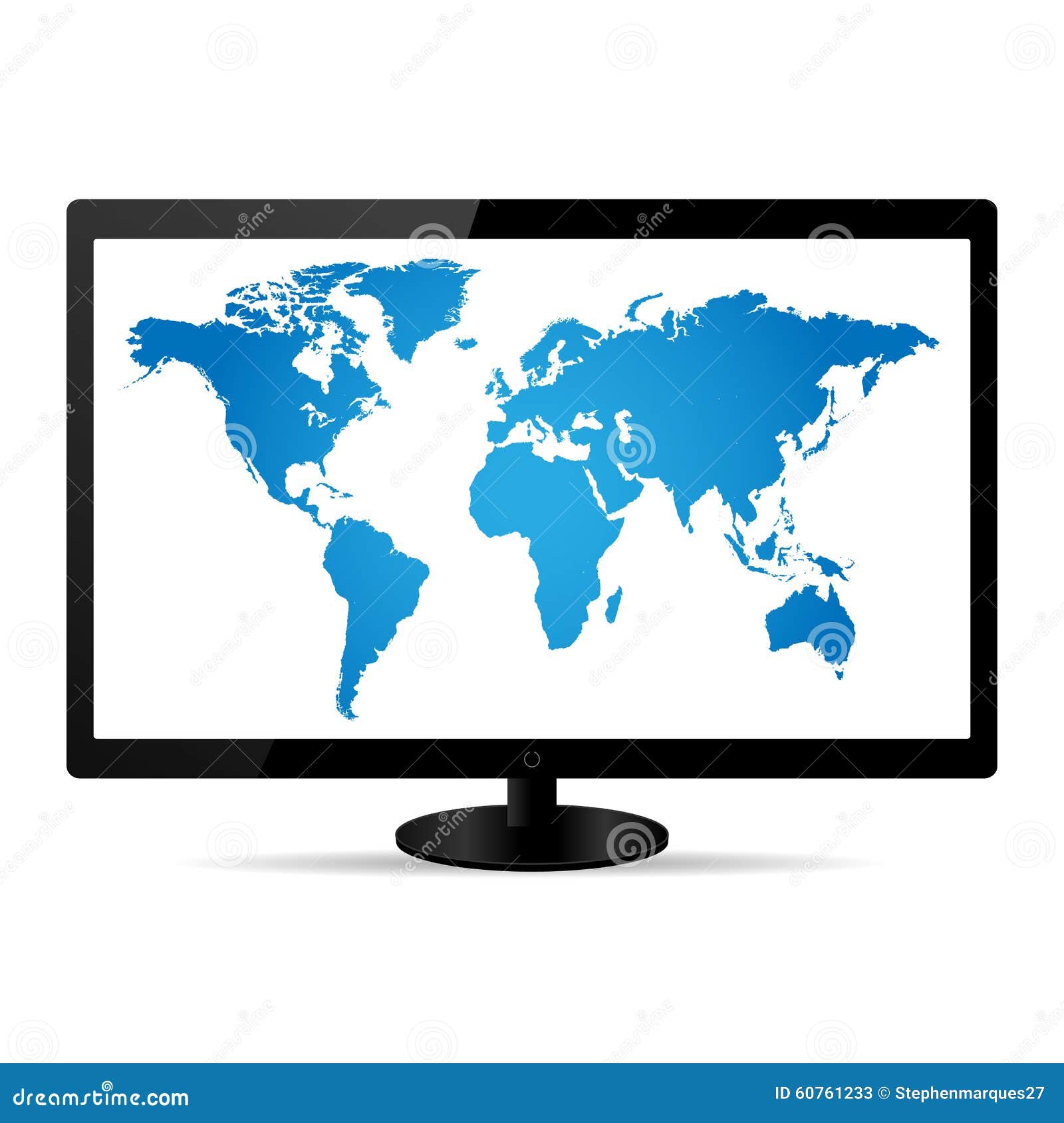 World Map Illustration stock vector. Illustration of global - 60761233