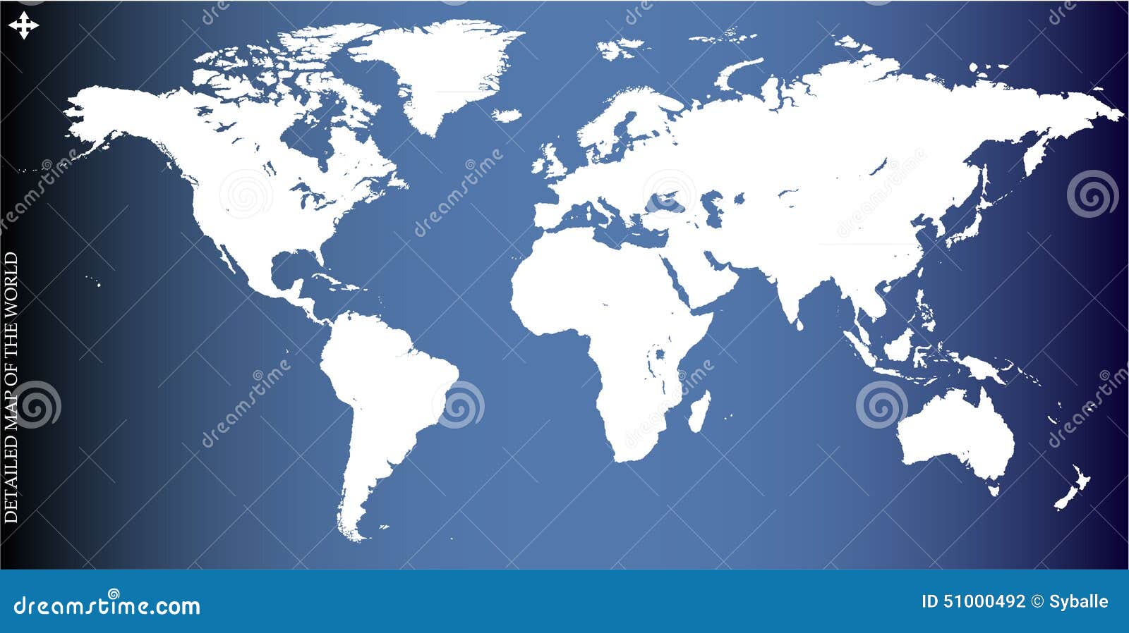 World Map Illustration stock vector. Illustration of global - 51000492