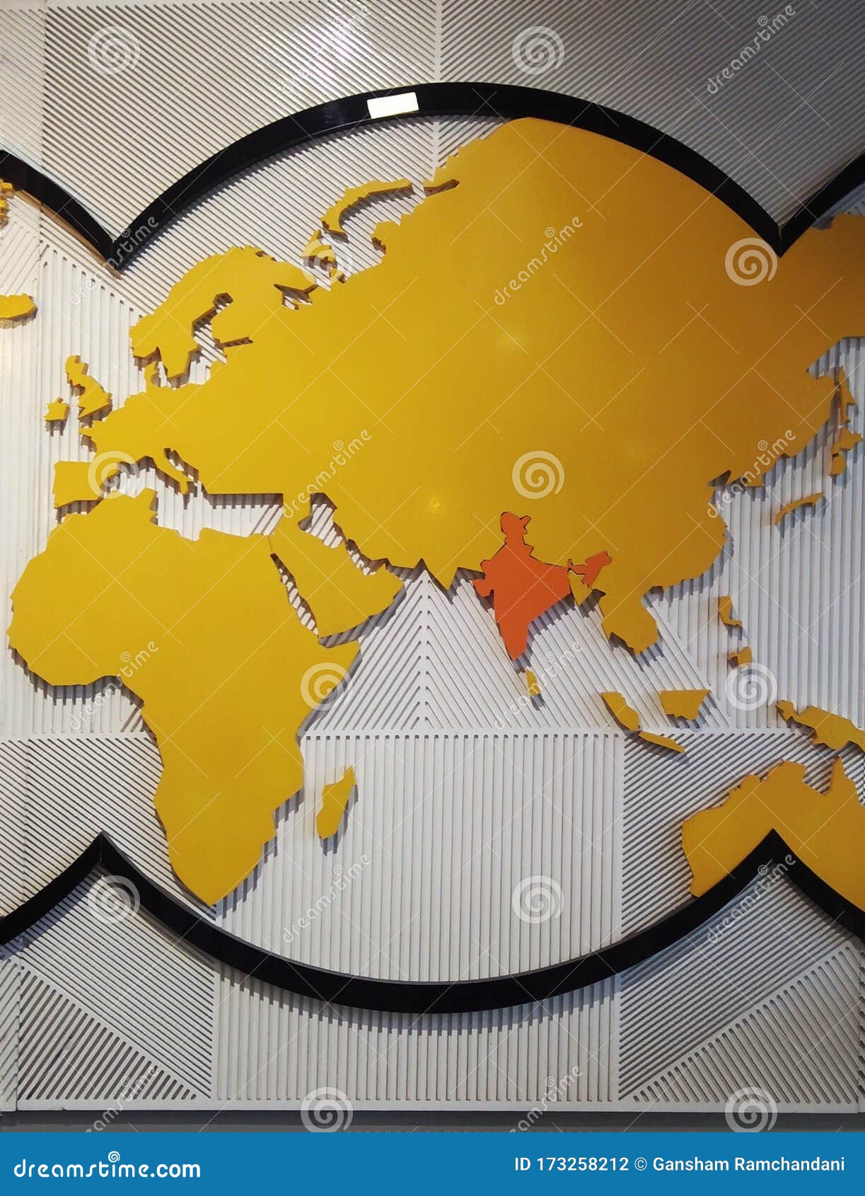 World map India centric stock photo. Image of india - 173258212