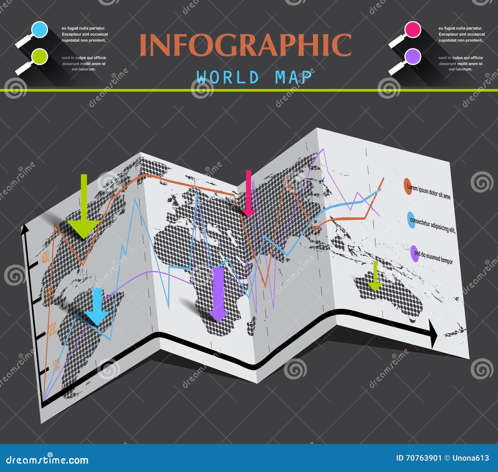World Map Folded Transparent Icon. World Map Folded Symbol Design From ...