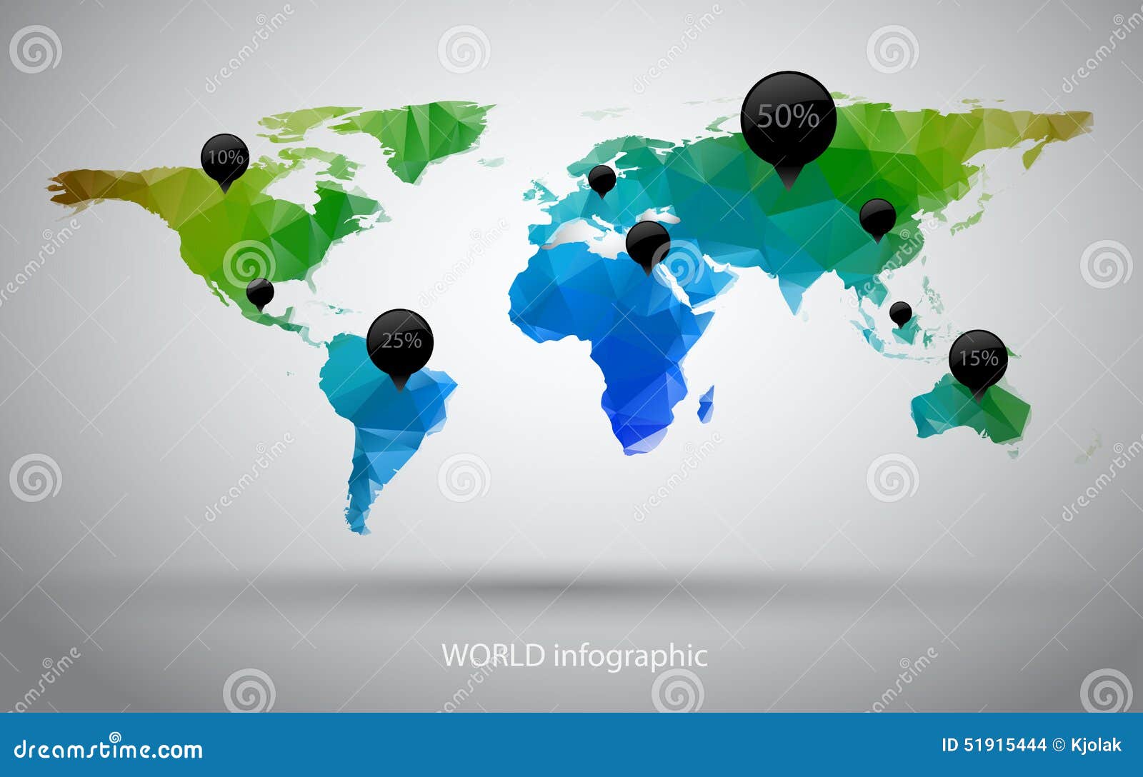World map infographic stock vector. Illustration of frame - 51915444