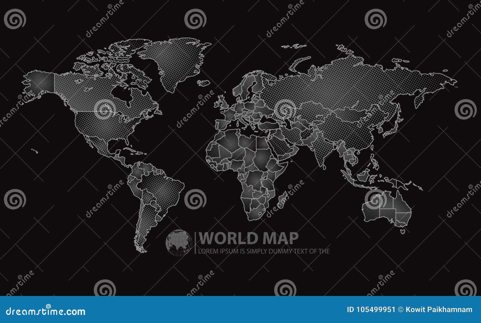 World Map Design Vector Illustration Stock Vector - Illustration of ...