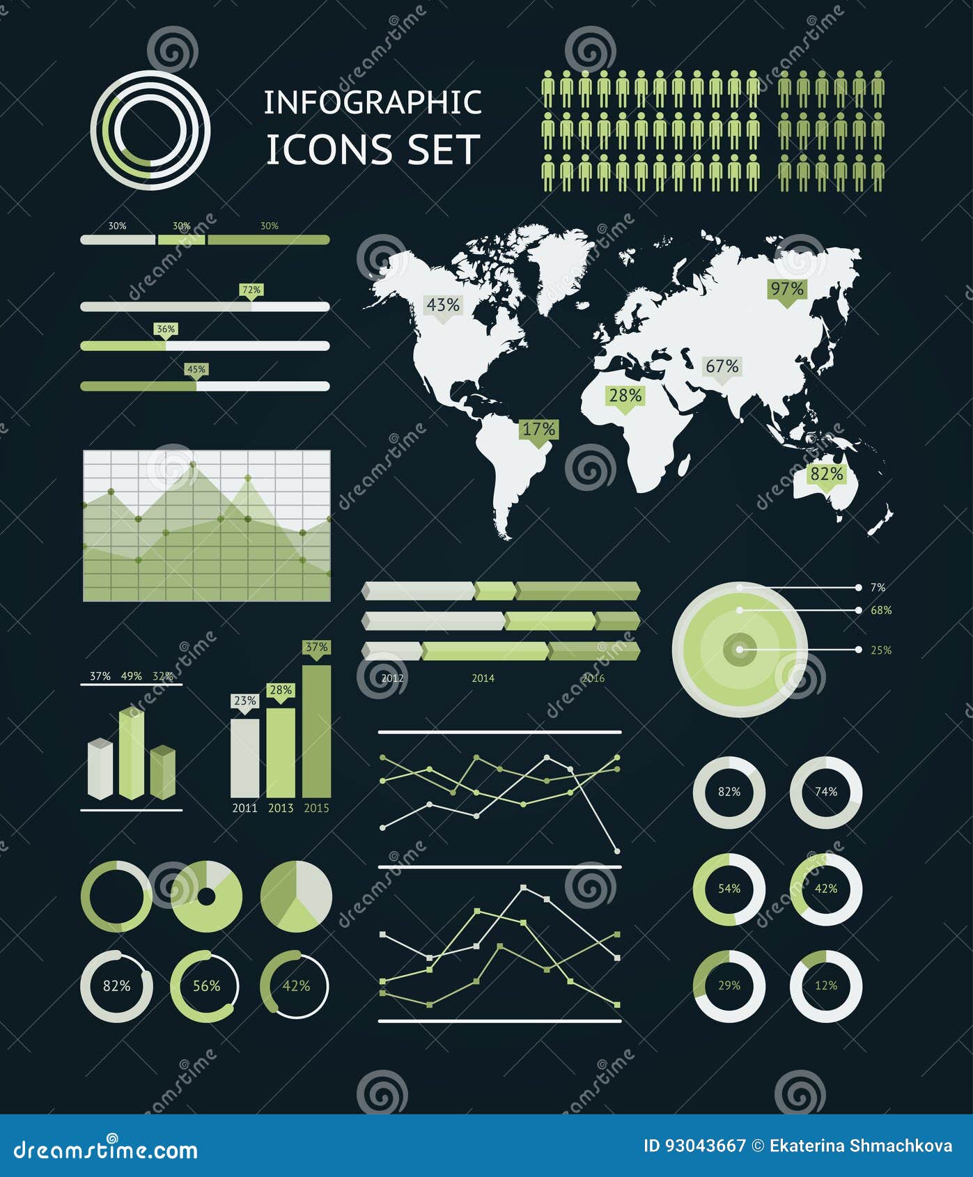 World map infographic. stock vector. Illustration of data - 93043667