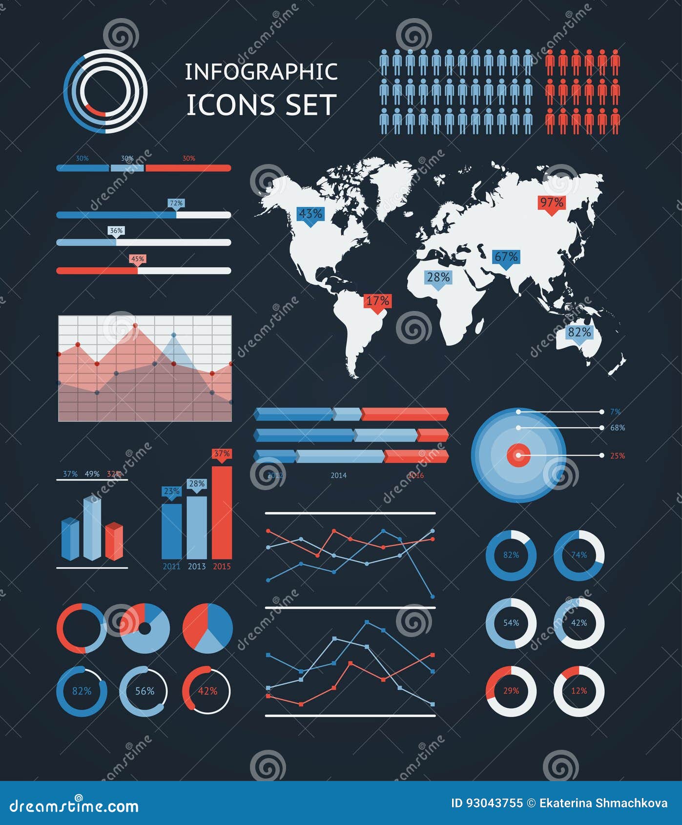 World map infographic. stock vector. Illustration of apparel - 93043755