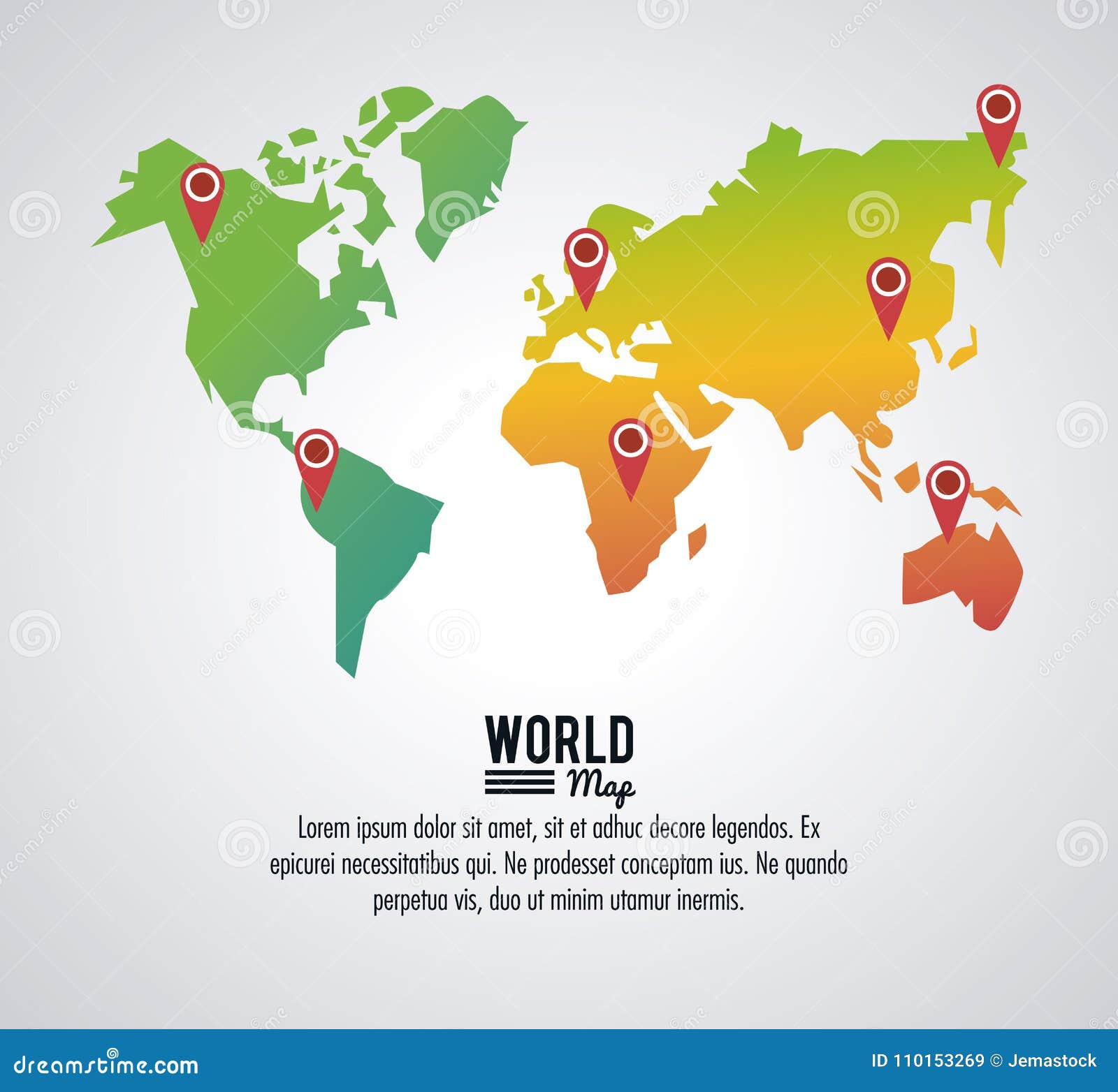 World map infographic stock vector. Illustration of country - 110153269
